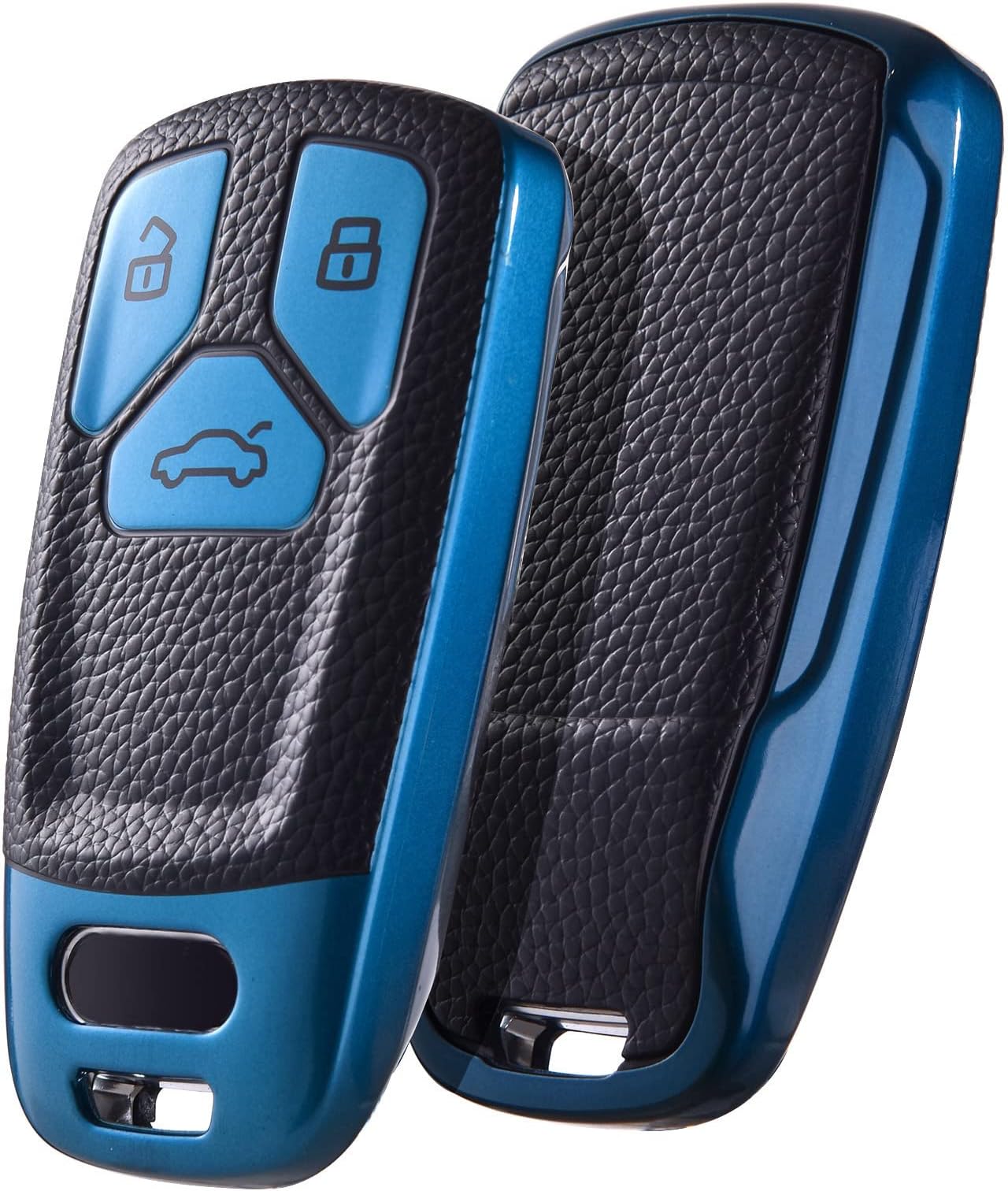 PANPHEN Car Key Cover Compatible with Audi A4L A6L A8 Q5 Q7 TTS TT 3 Button Car Key Case - TPU ...