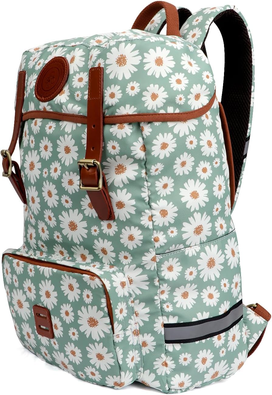 Amazon.com: TOURBON Canvas Leather Backpack Pannier for Bicycle Rear ...