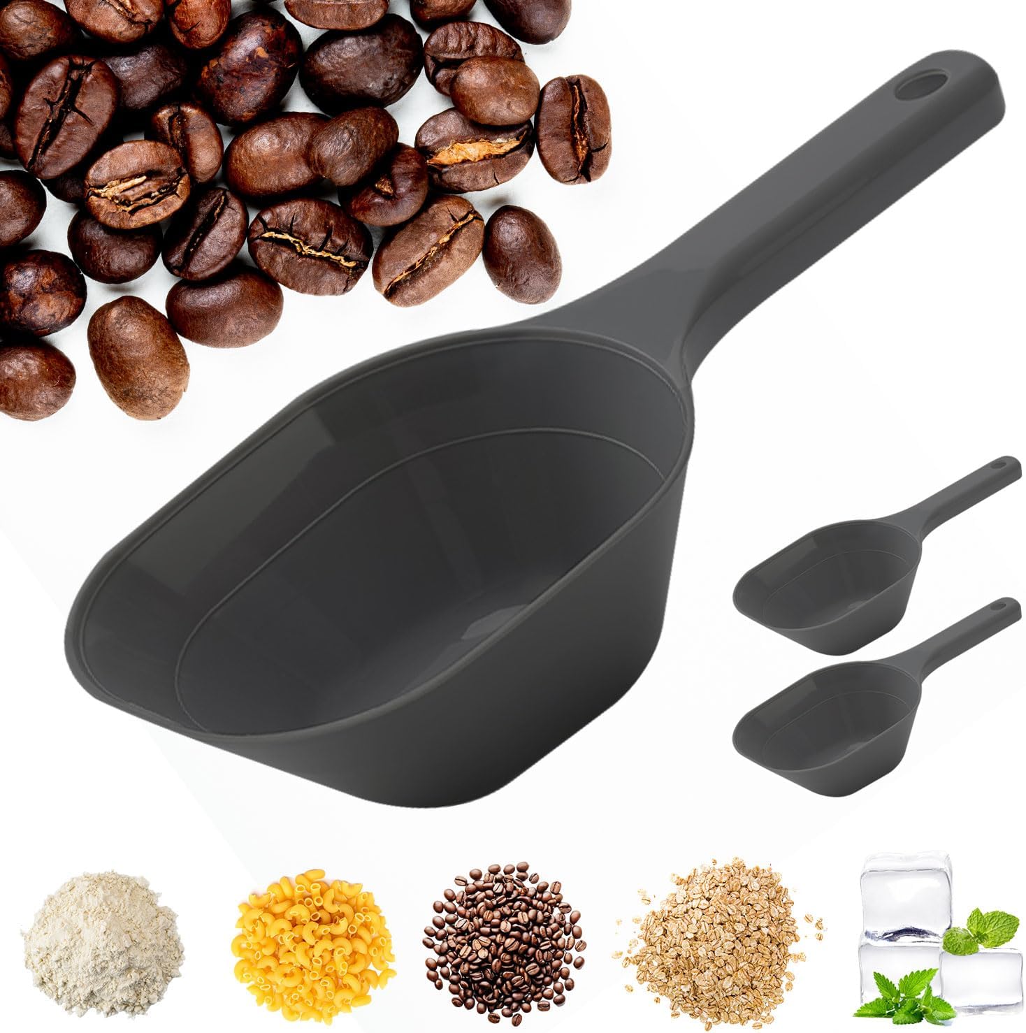 Amazon.com: 2PACK Dog-Cat Food-Scoop Measuring-Cup,1 Cup Capacity ...