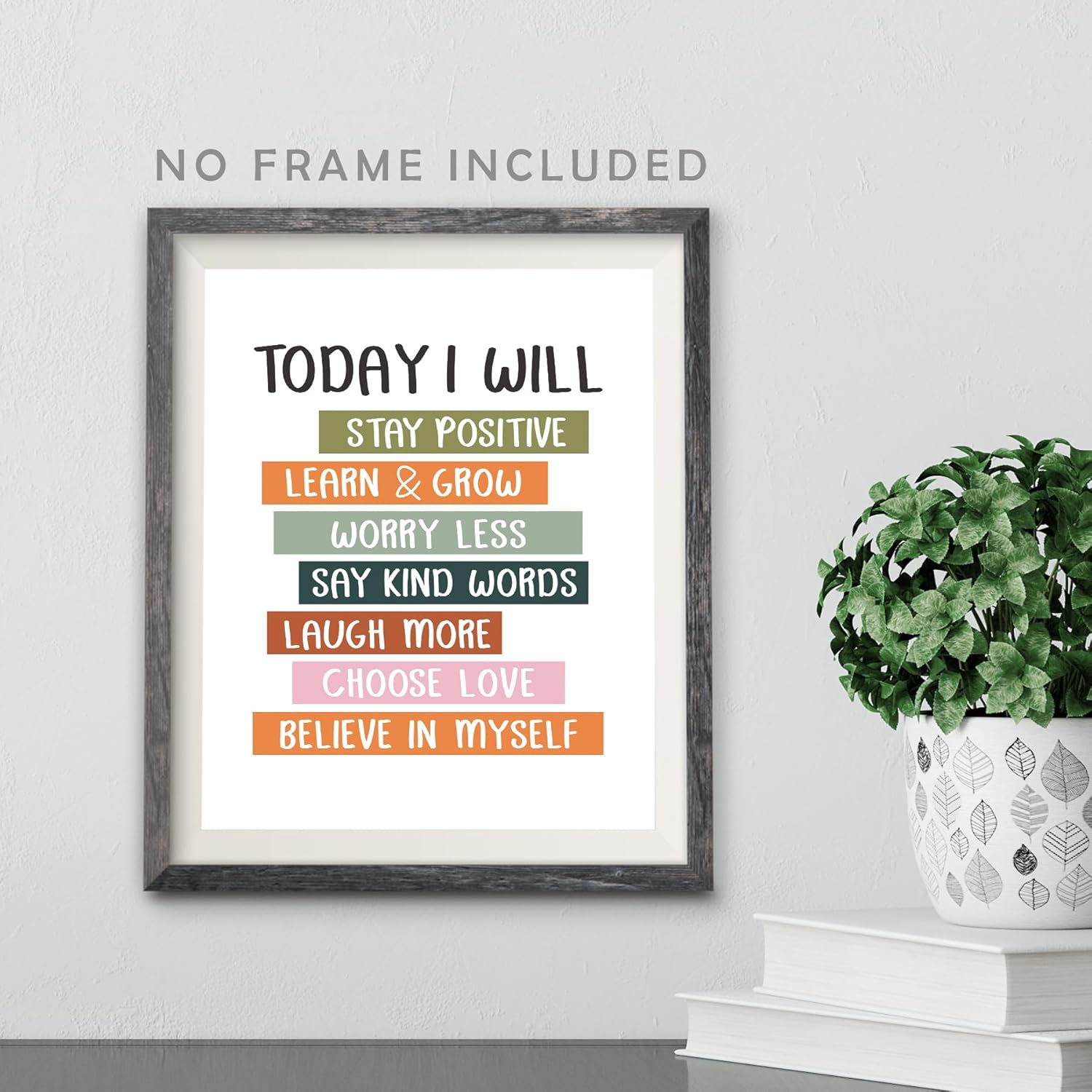 Today I Will, Positive Affirmations Poster for Kids, Classroom Decor ...