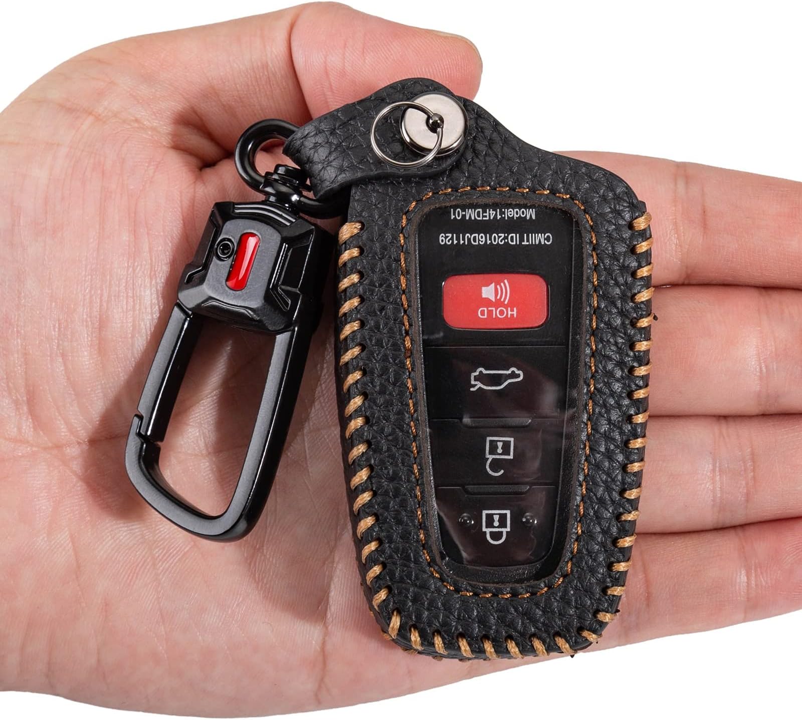 Amazon.com: YONUFI for Toyota Key Fob Cover with Keychain, Leather Car ...