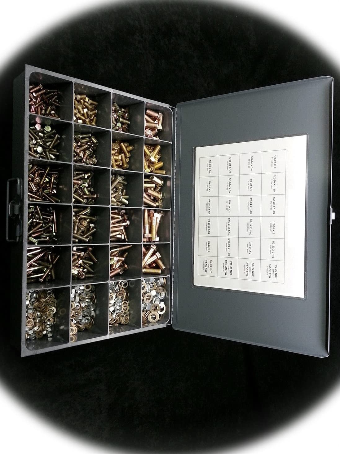 Grade 8 Fine Thread Bolt, Lock Nut & AN960- Washer Assortment - Kit ...