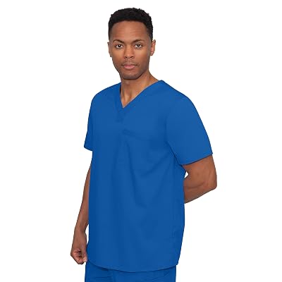 Healing Hands Scrubs for Men Top Blue Label One Pocket Men's Scrub Top ...