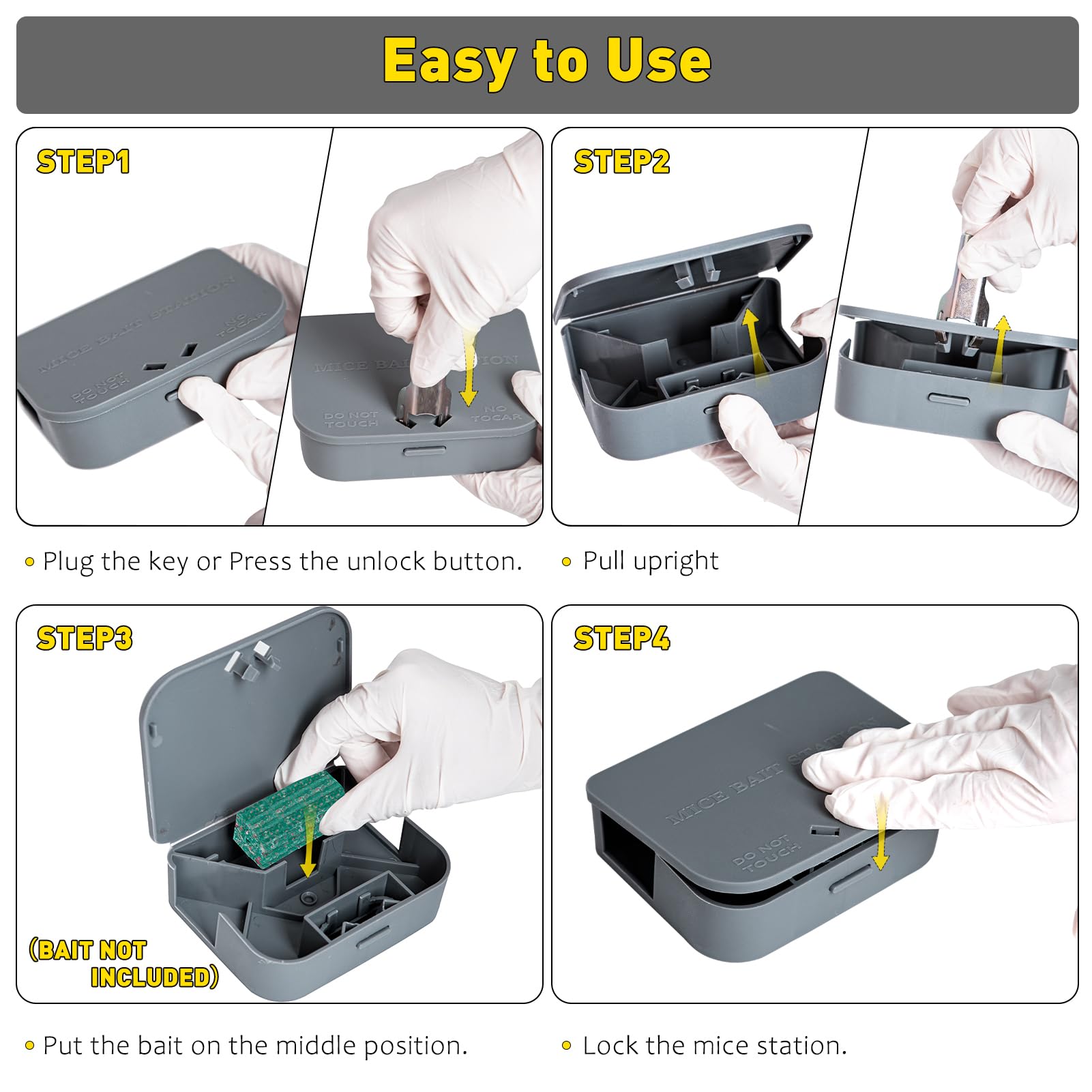 Mouse Stations with Keys 6 Pack, Keyless Design and Key Required Mouse ...