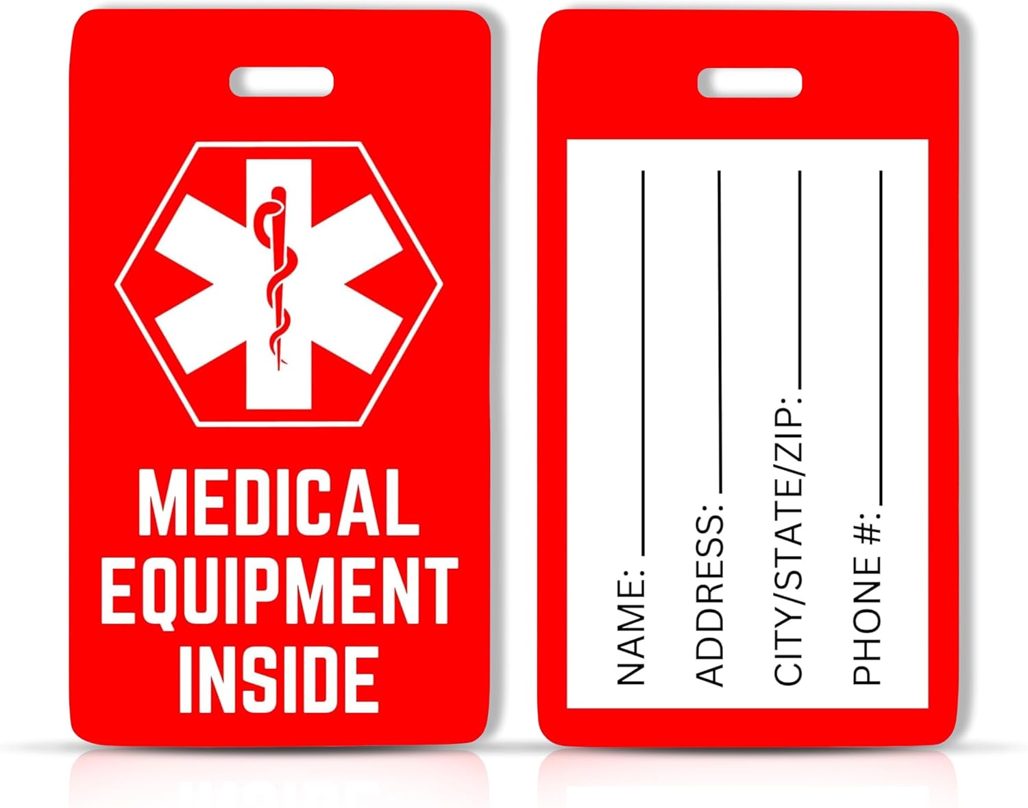Amazon.com | Medical Equipment Luggage Tag for Travel, Suitable for ...