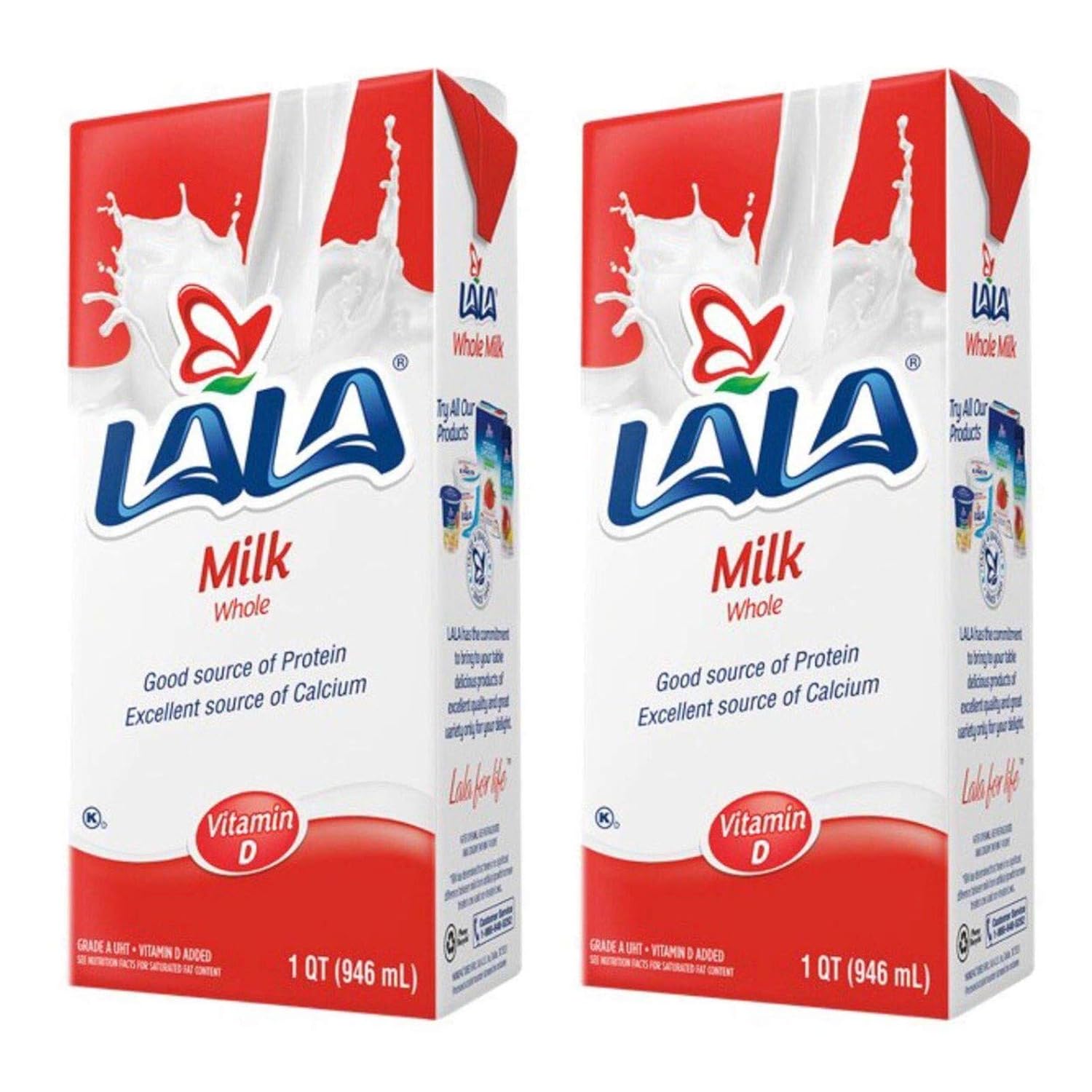 Amazon.com: LALA Milk Vitamin UTH Grade A -1qt (Whole, 2 Pack (1 qt ...