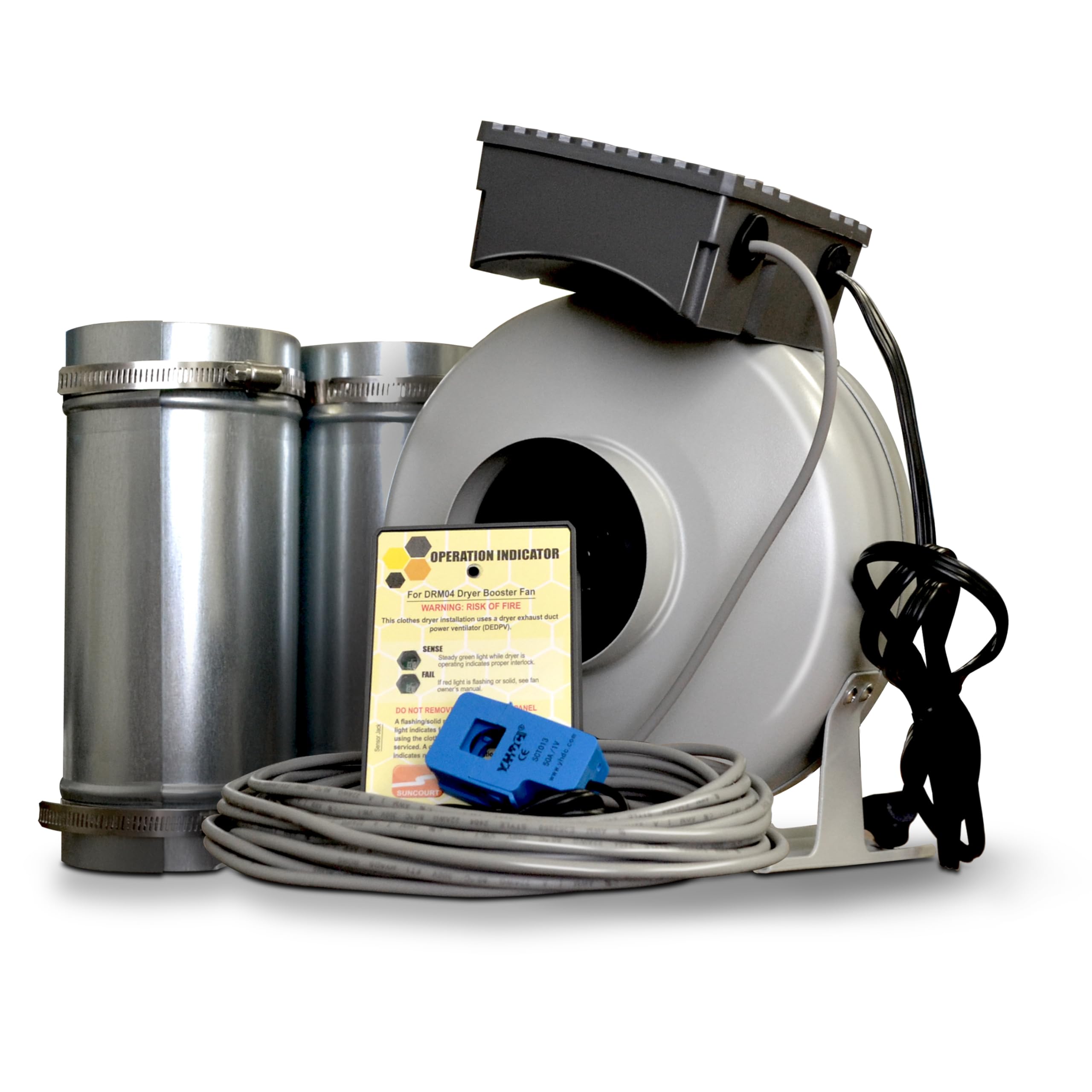 Snapklik.com : Suncourt DEDPV Centrasense 4-Inch Dryer Booster Fan Kit ...