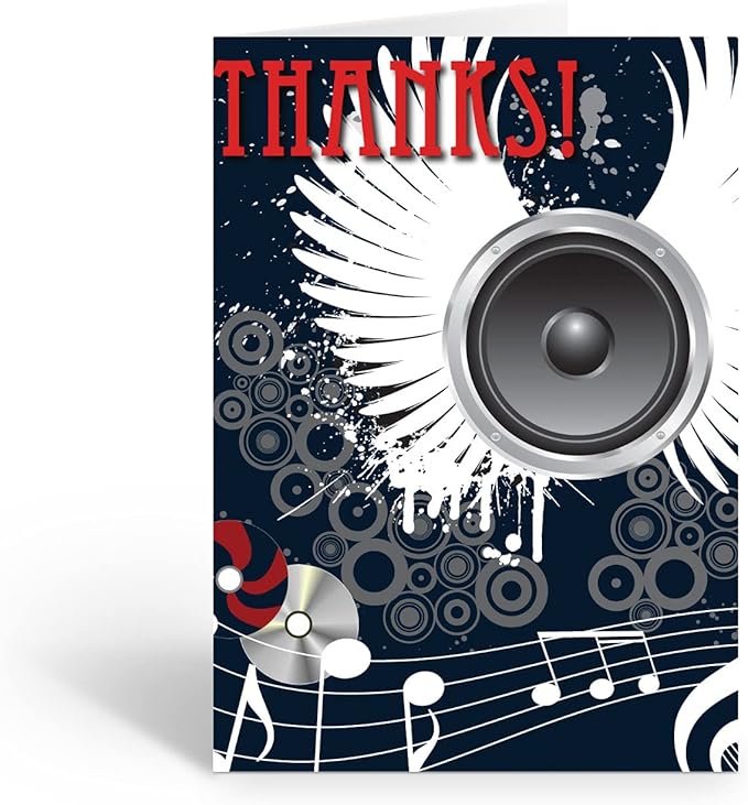 Amazon.com : Stonehouse Collection | Music Theme Thank You Note Card ...
