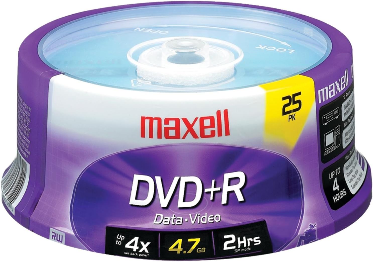 Maxell 634050 DVD+R Sindle, 25-Pack : Amazon.ca: Electronics
