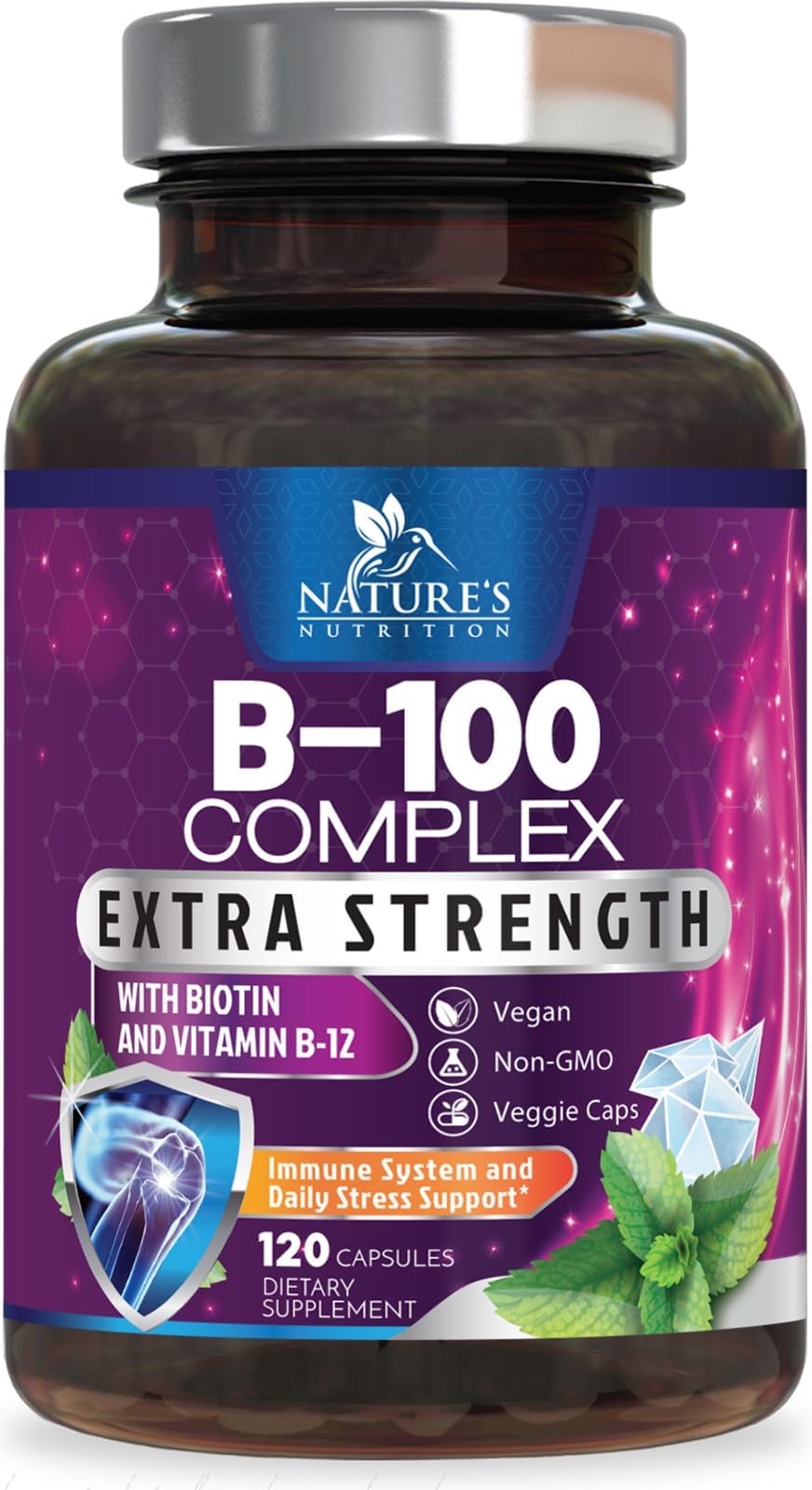 Amazon.com: Bronson Super B 100 Vitamin B Complex Sustained Release ...