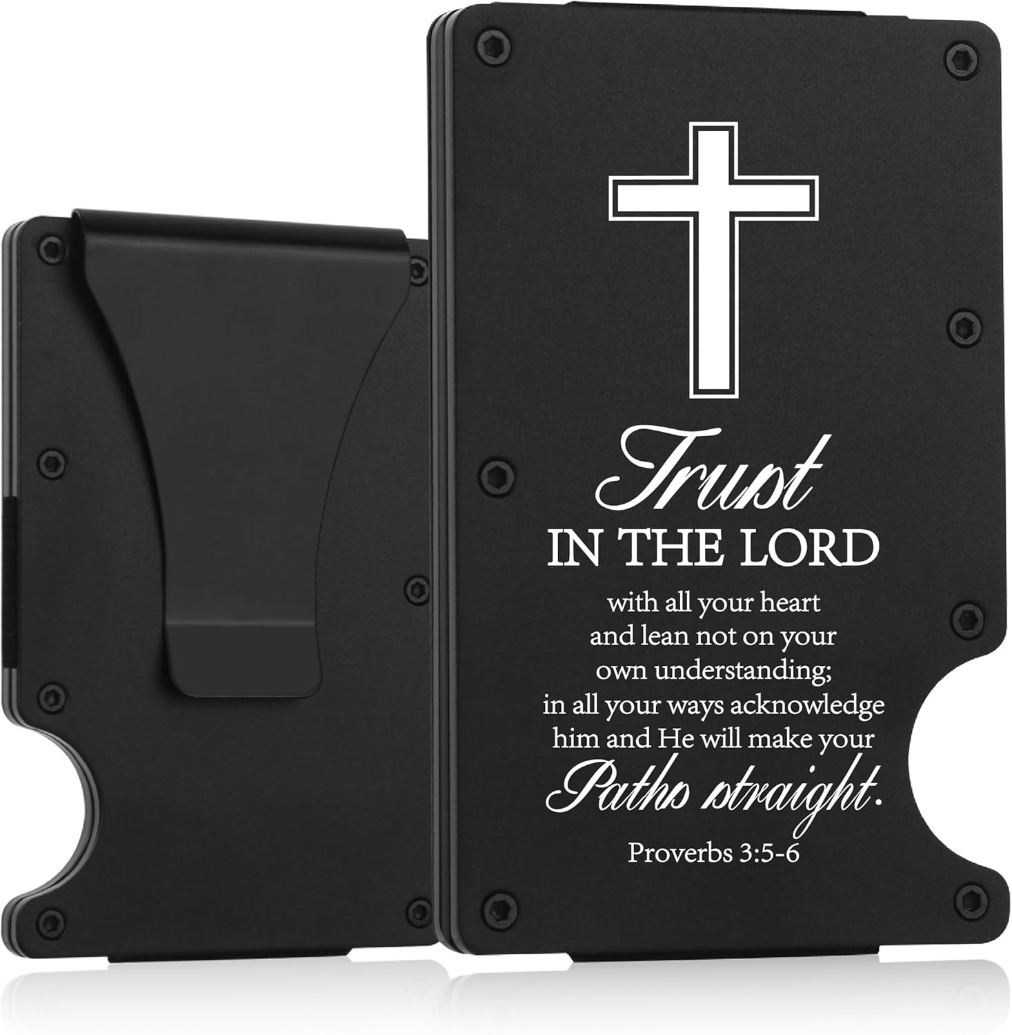 TZYTHT Christian Gifts,Wallet for Men, Minimalist Personalized Engraved ...