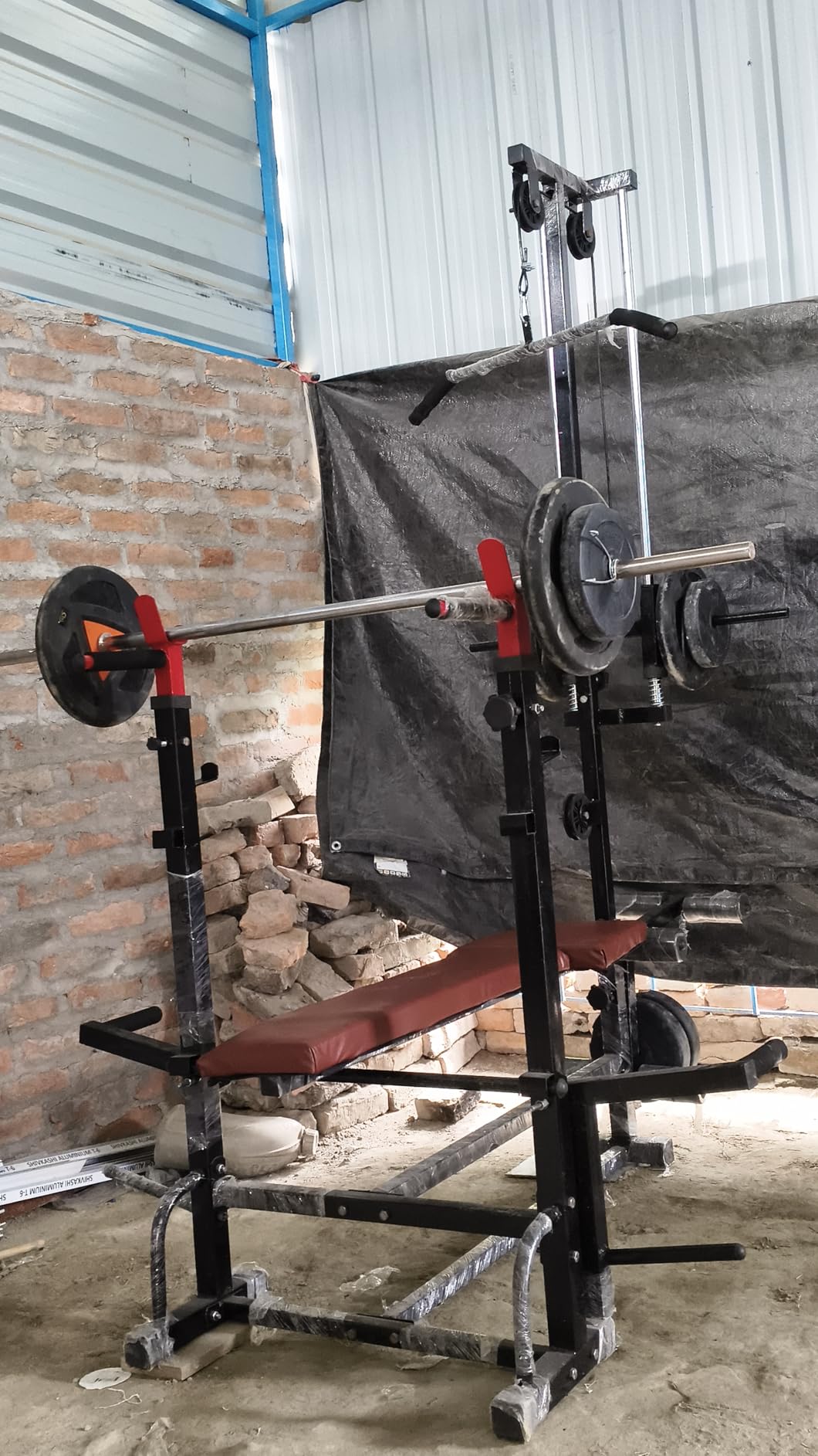 MUSCAZO FITNESS Home Gym Bench - Adjustable Weight Bench for Full Body ...