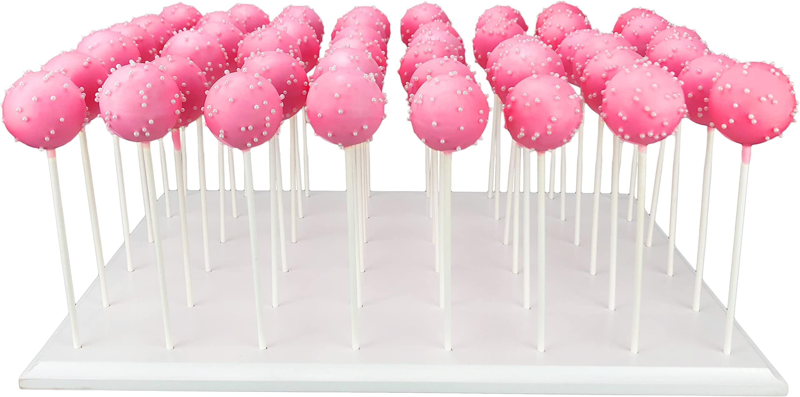 Amazon.com | NANGOPOP Cake Pop Stand Display - 48 Count Wood Lollipop ...