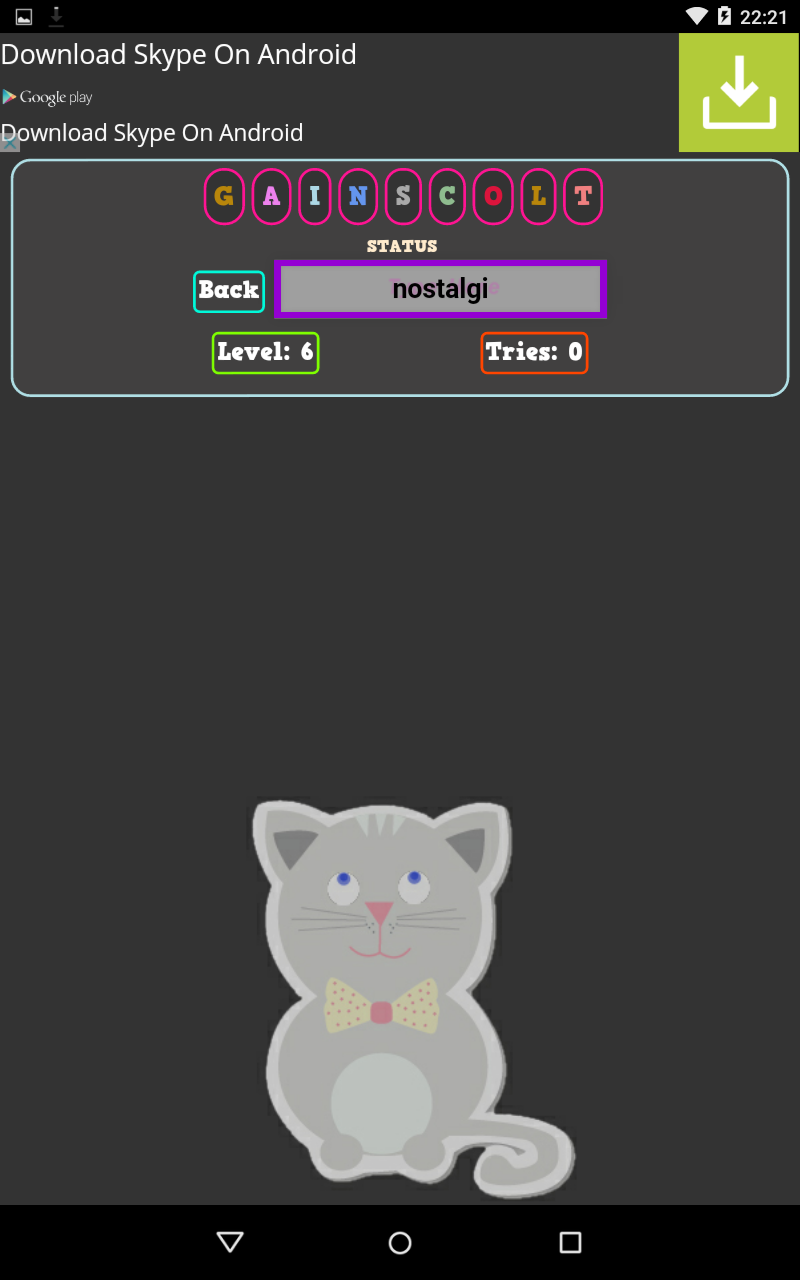 Shuffled word guessing game - App on Amazon Appstore