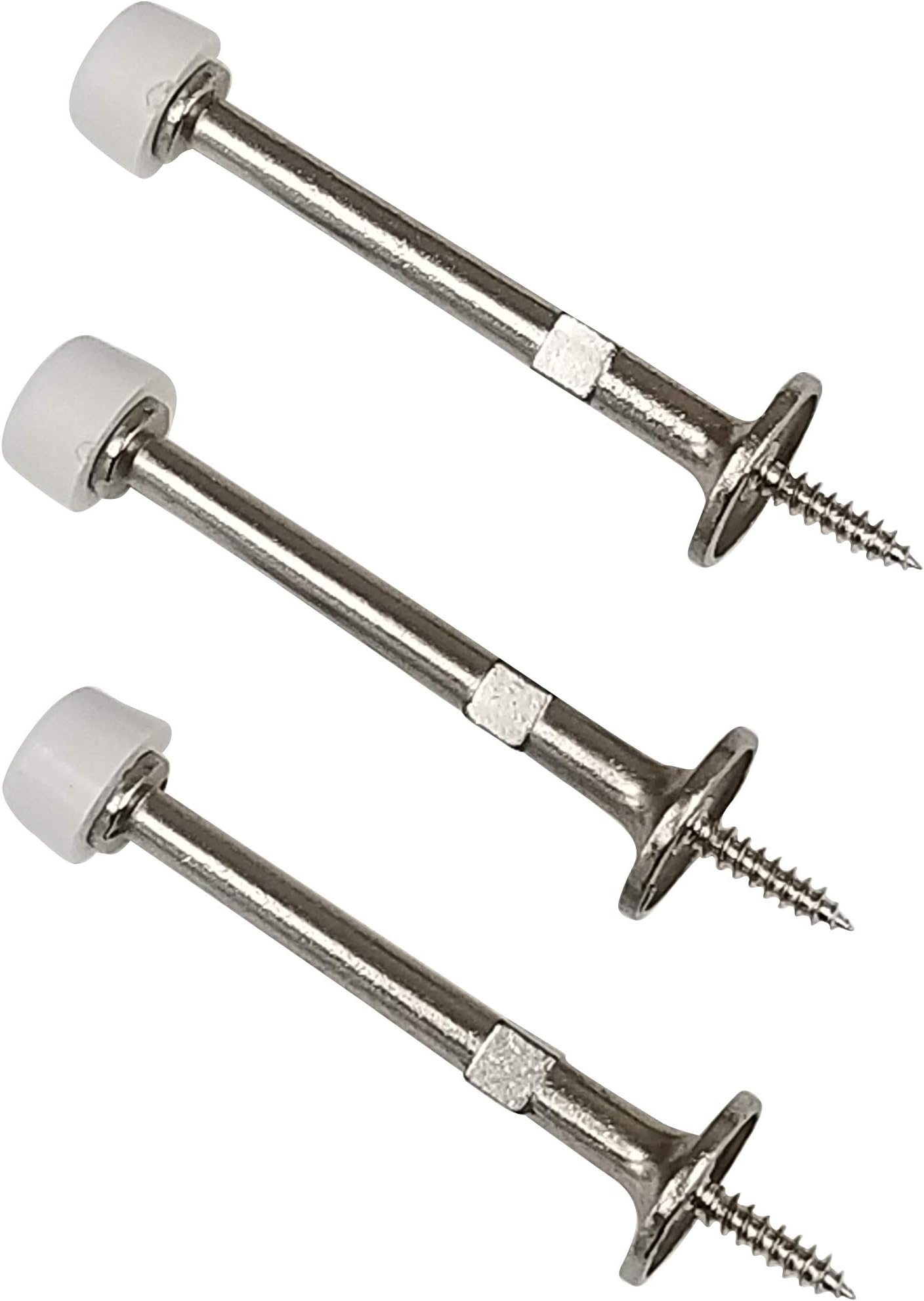 Amazon.com : Door Saver III Residential Hinge Door Stop in Satin Nickel ...