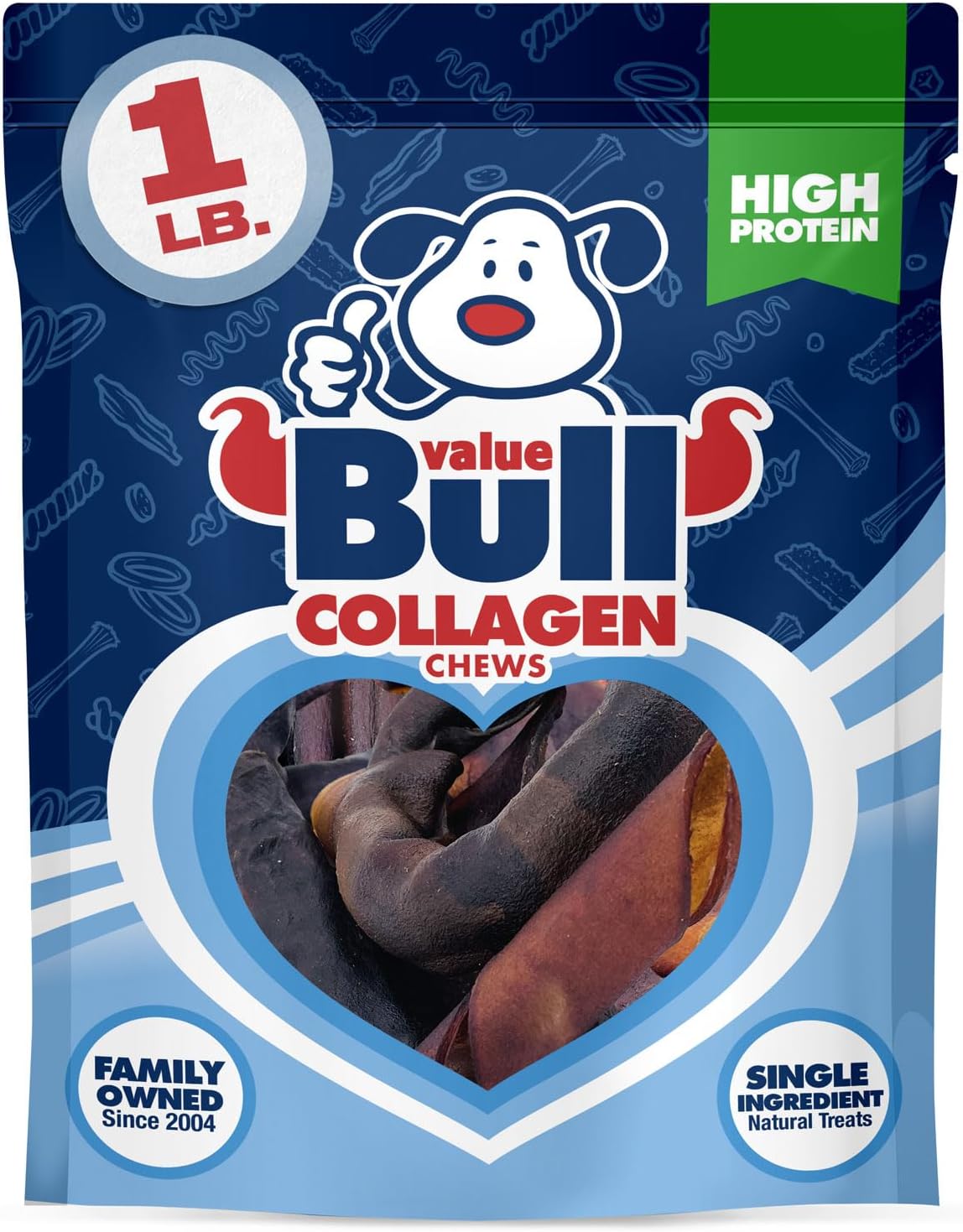 Amazon.com : ValueBull USA Collagen Variety Mix, Beef Chews for Dogs ...