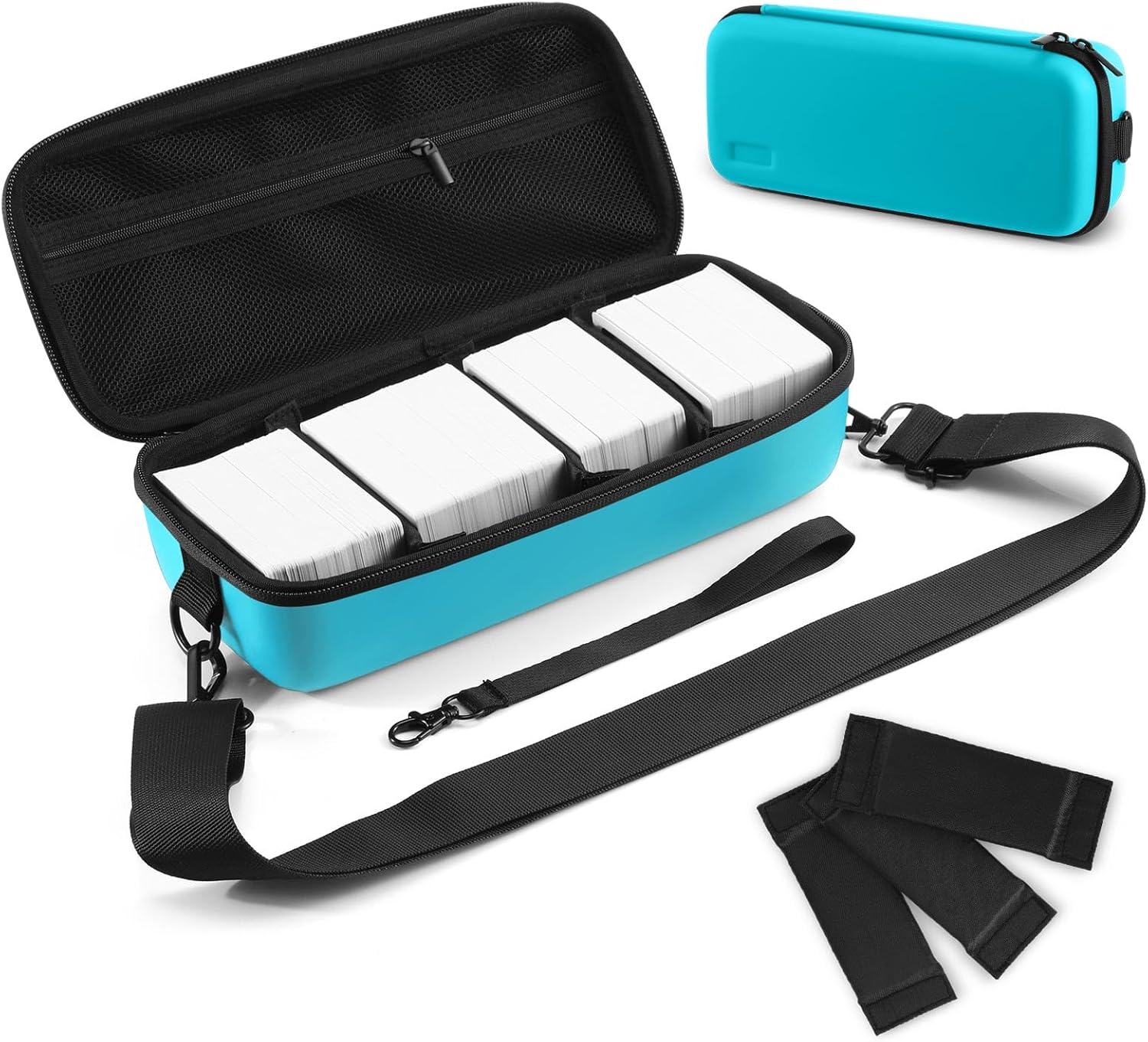 Amazon.com: Abbylike Trading Card Carrying Case, PU Leather Card ...