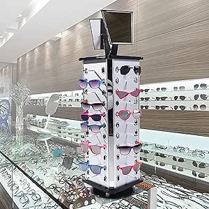 Freestanding Sunglass Display Rack - Retail Adjustable Counter Top ...