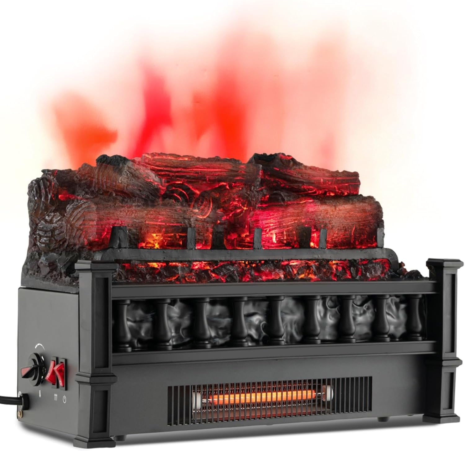 Amazon.com: S AFSTAR 20" Electric Fireplace Logs, 1500W Infrared ...