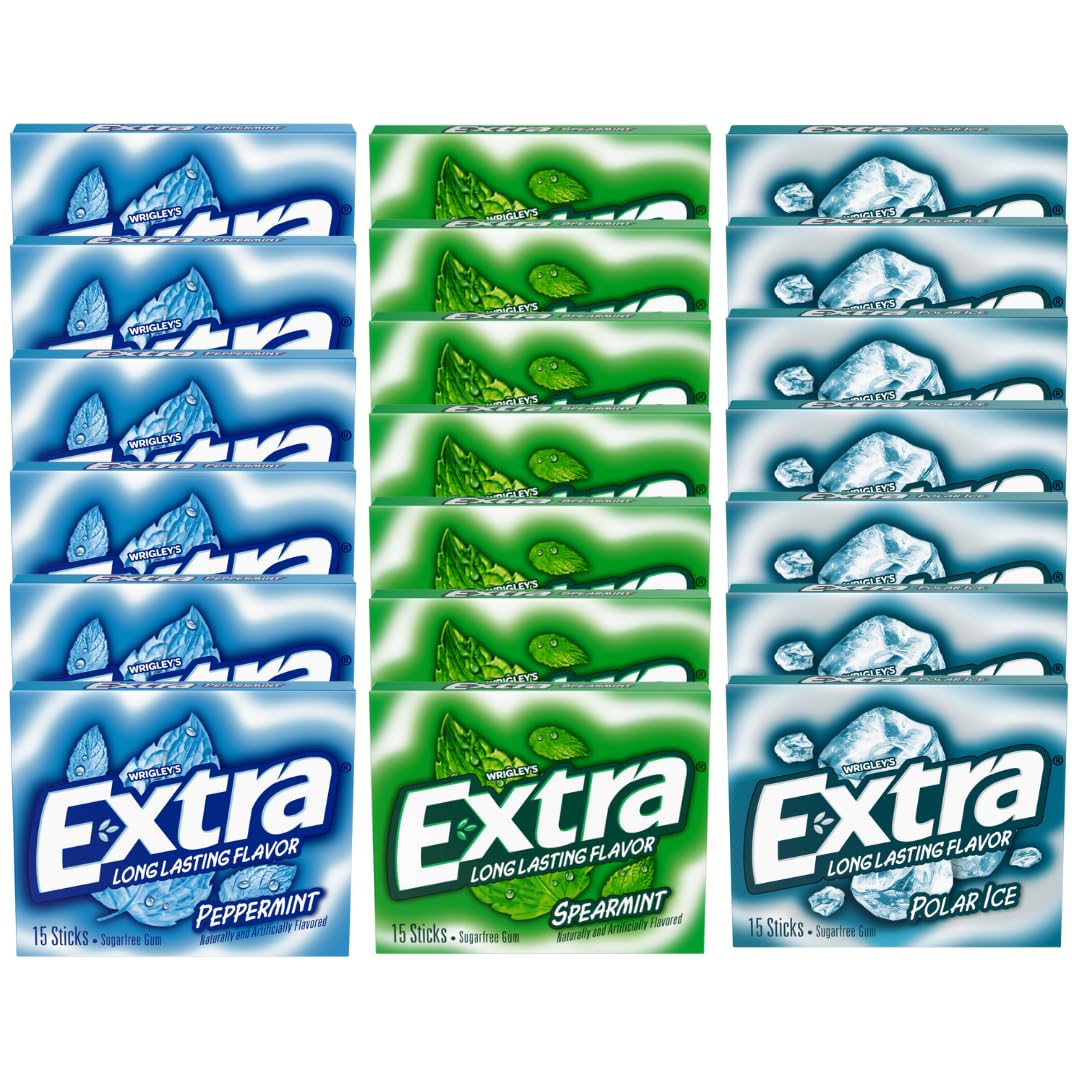 Amazon.com : Extra Mint Sugar-Free Chewing Gum Bulk Variety Pack ...