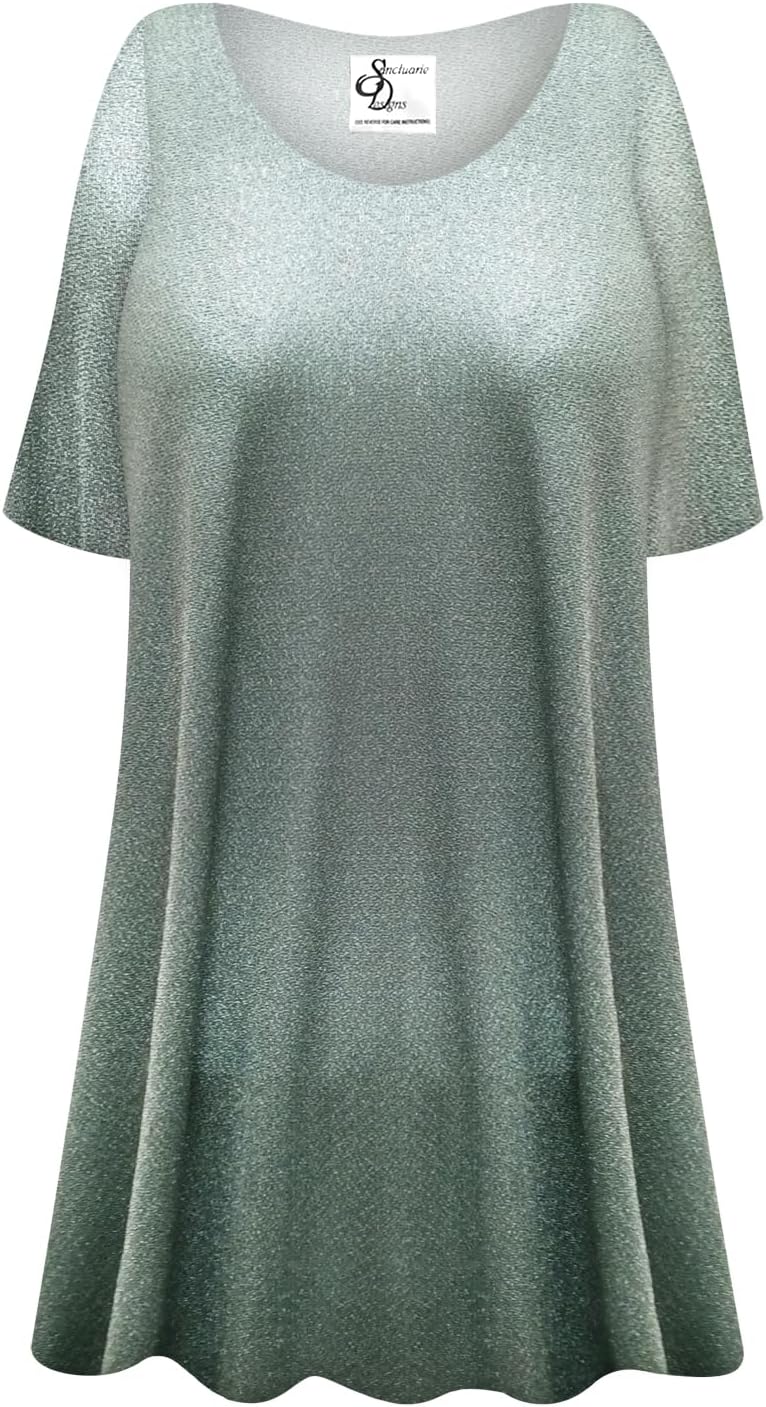 Sanctuarie Designs Plus Size 4X Petite Women Short Sleeve Teal ...