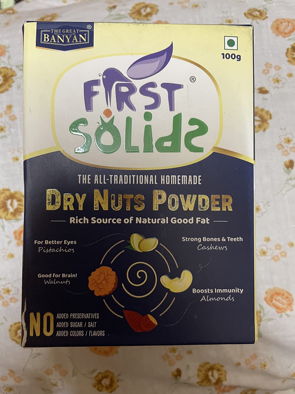 First Solids - Dry Nuts Powder 100g | Homemade Healthy Dry Fruit Mix ...