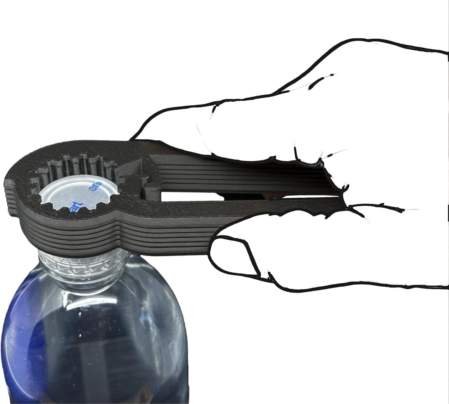 Amazon.com: intulon Ergonomic Water Bottle Opener for Seniors Arthritis ...