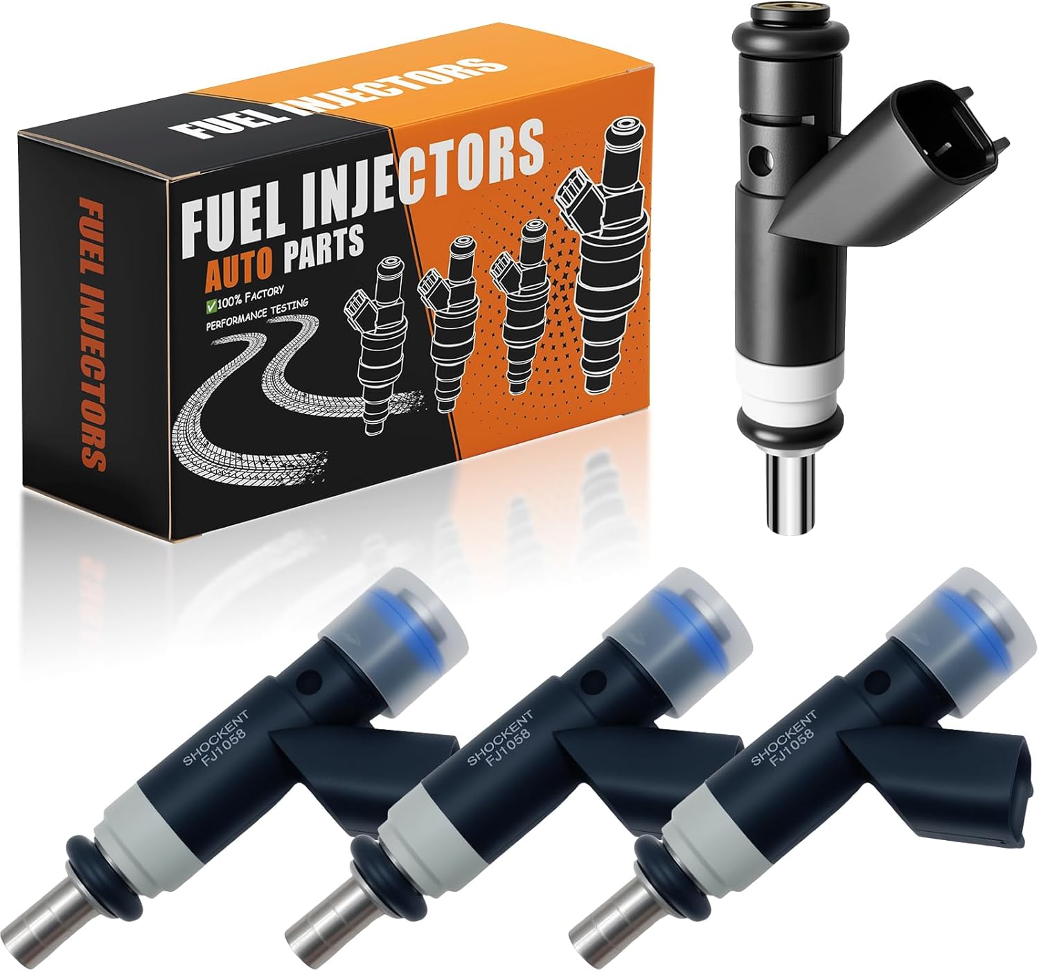 Amazon.com: SHOCKENT FJ1058 Upgraded 2.0L/2.4L 4-hole Fuel Injectors ...