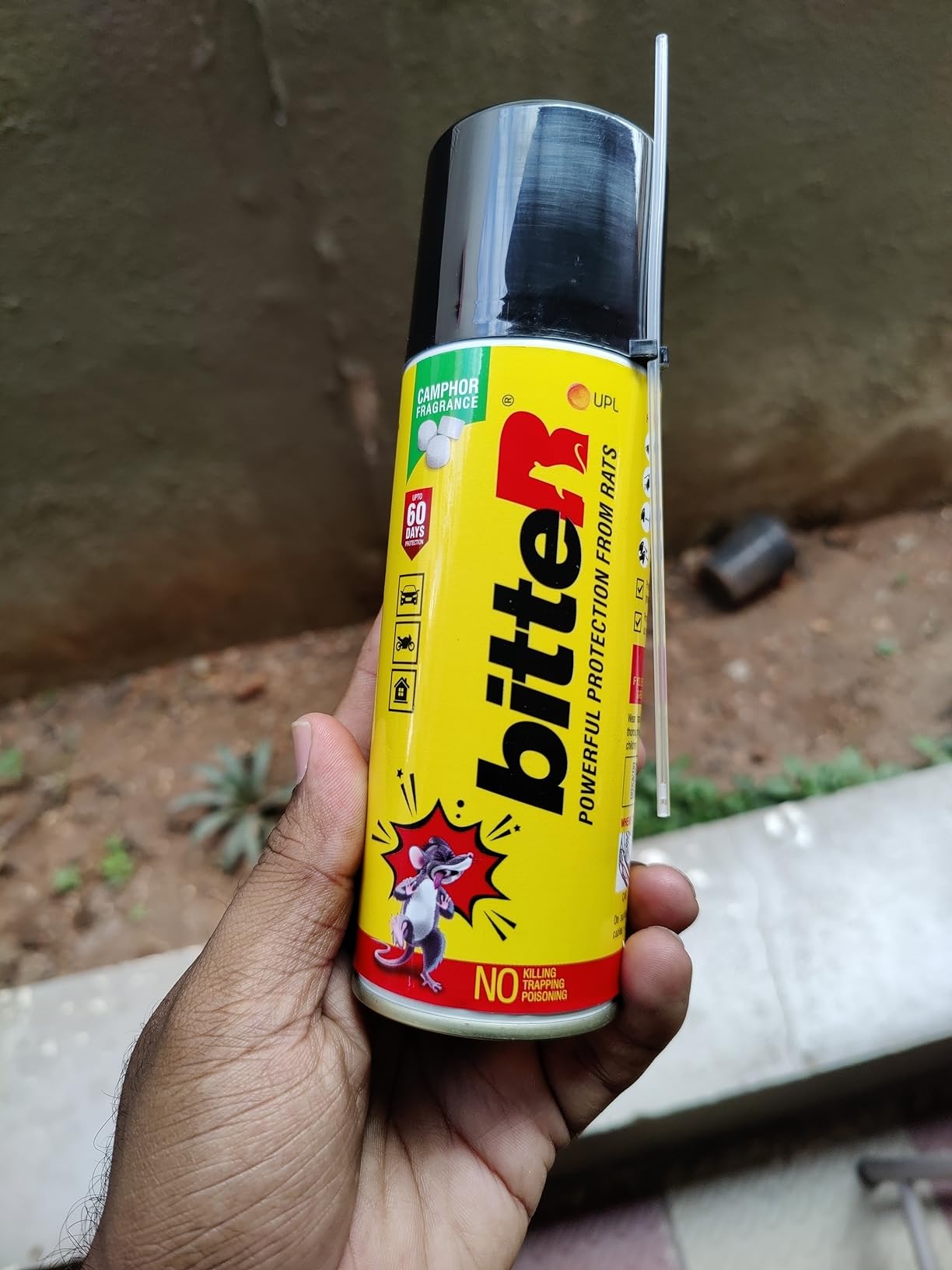 bitteR Powerful Protection from Rats, 180ml Spray - Protect Wires in ...