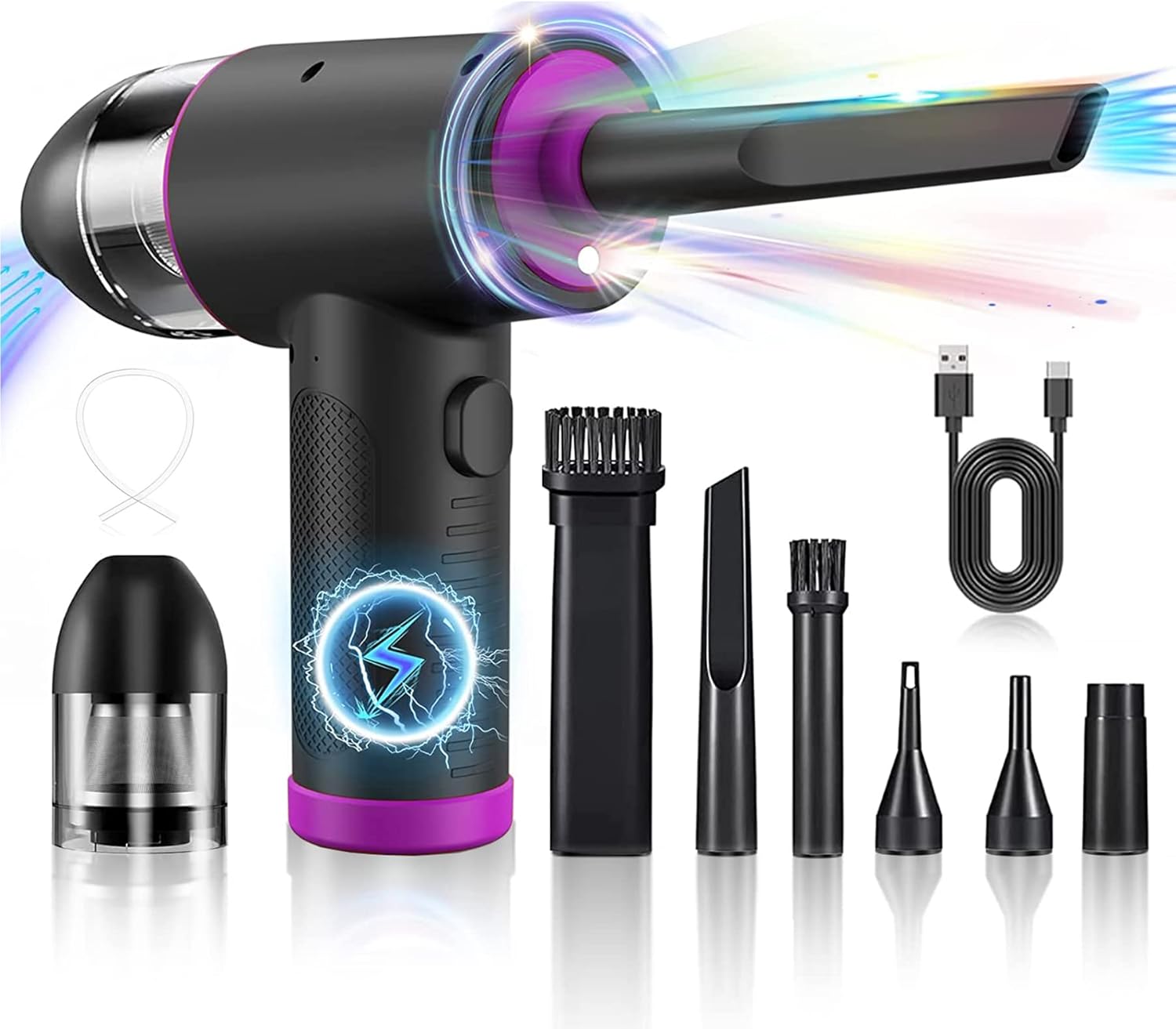 Amazon.com: SPORTHOMER Compressed Air Duster,3-Gear Electric Air Duster ...