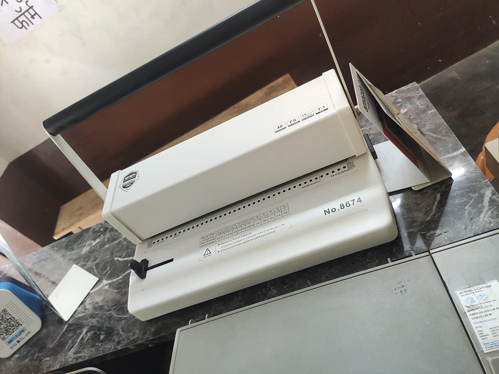 Dotpot Spiral Binding Machine A4 / 14-16 Sheets of 70 GSM & 40 Holes ...