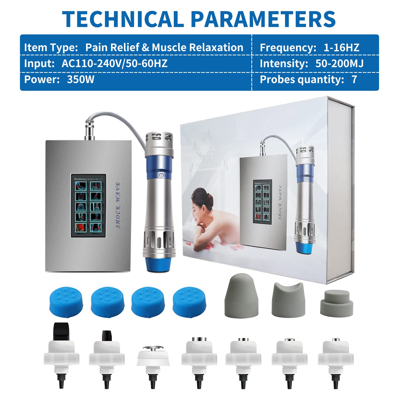 Shockwave Therapy Machine, Professional Shock Wave Therapy Device for ...