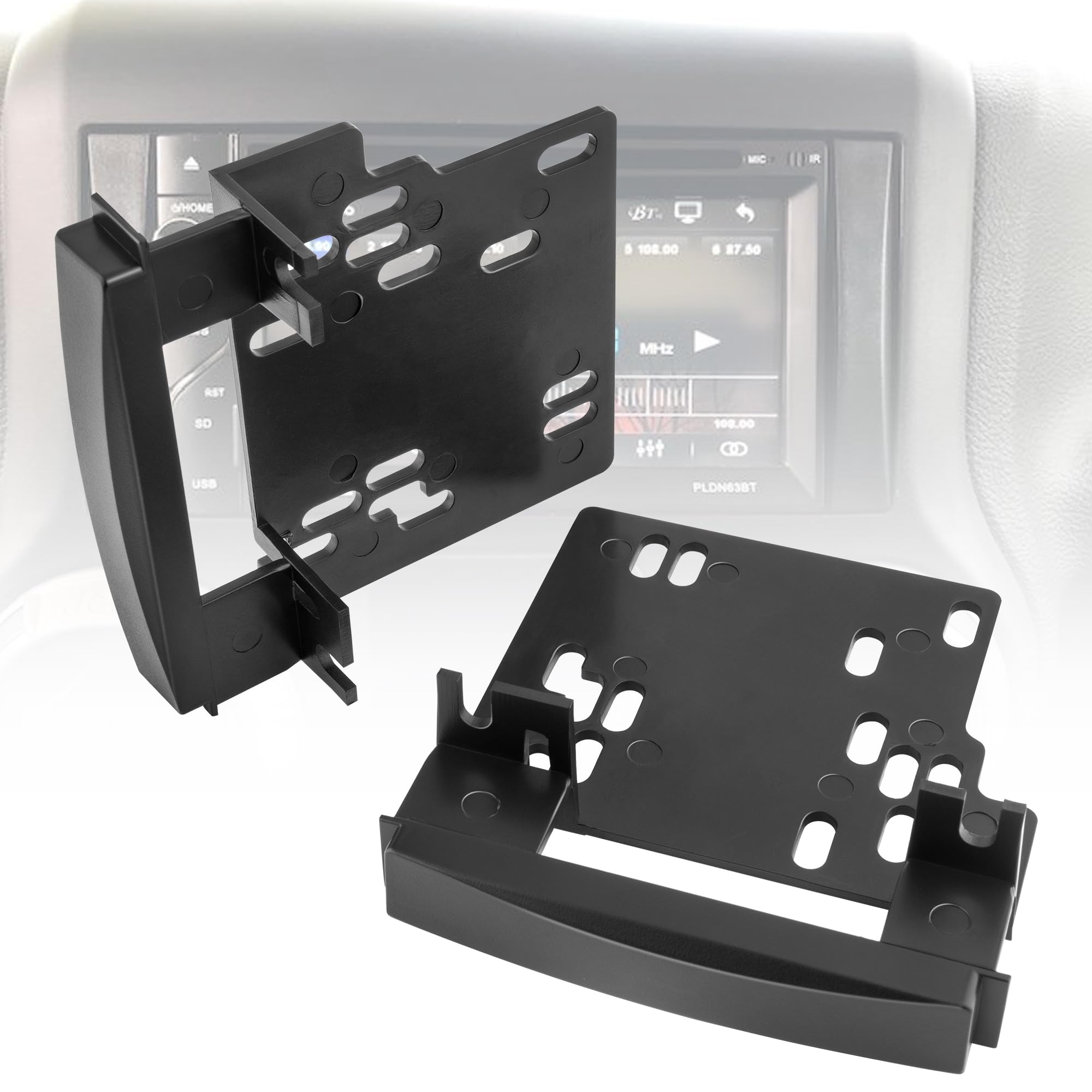 Amazon.com: NuIth Double DIN Dash Radio Trim Plate for 2007-2016 ...