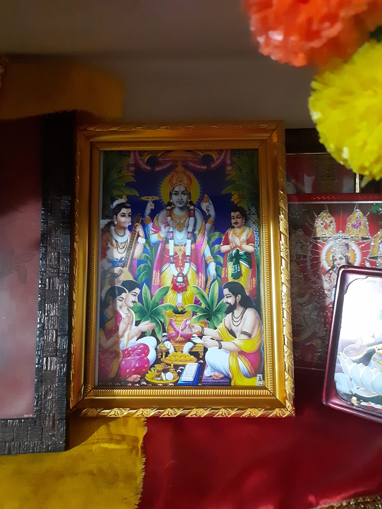 Puja N Pujari Synthetic Photo Frames (8 x 11 inch, Multicolour ...