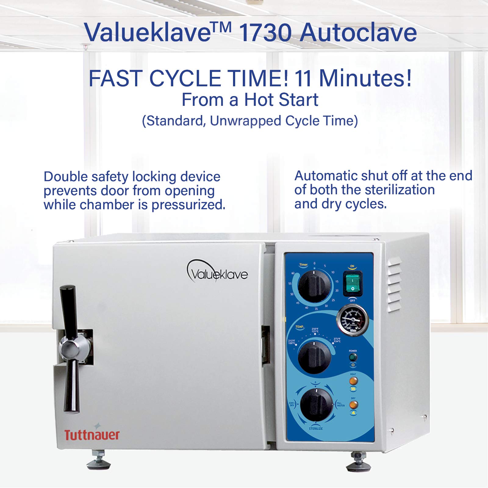 Tuttnauer 1730 Valueklave | Tamaño compacto y fácil op...B00187YP1O ...