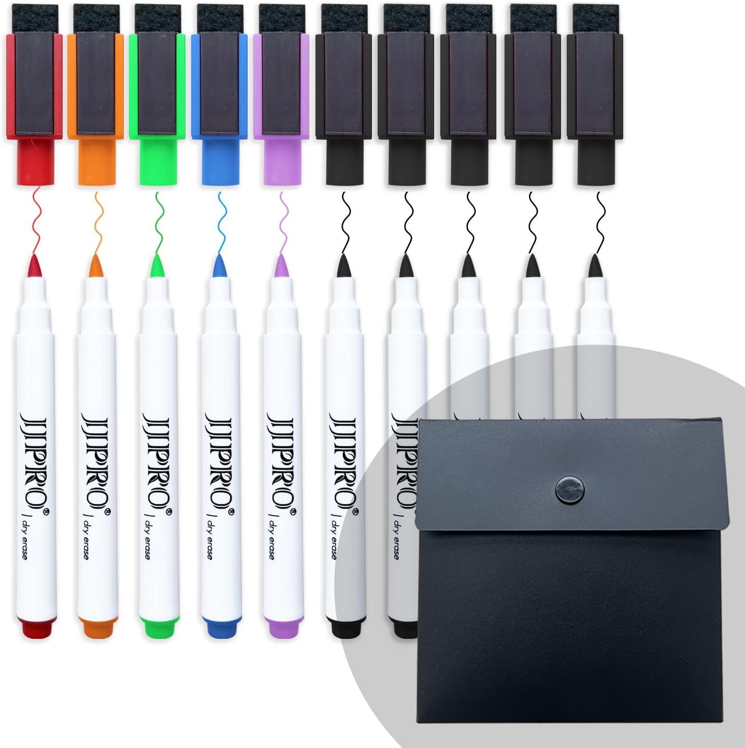 Amazon.com : JJPRO Ultra Fine Tip Magnetic Dry Erase Markers,Extra Fine ...