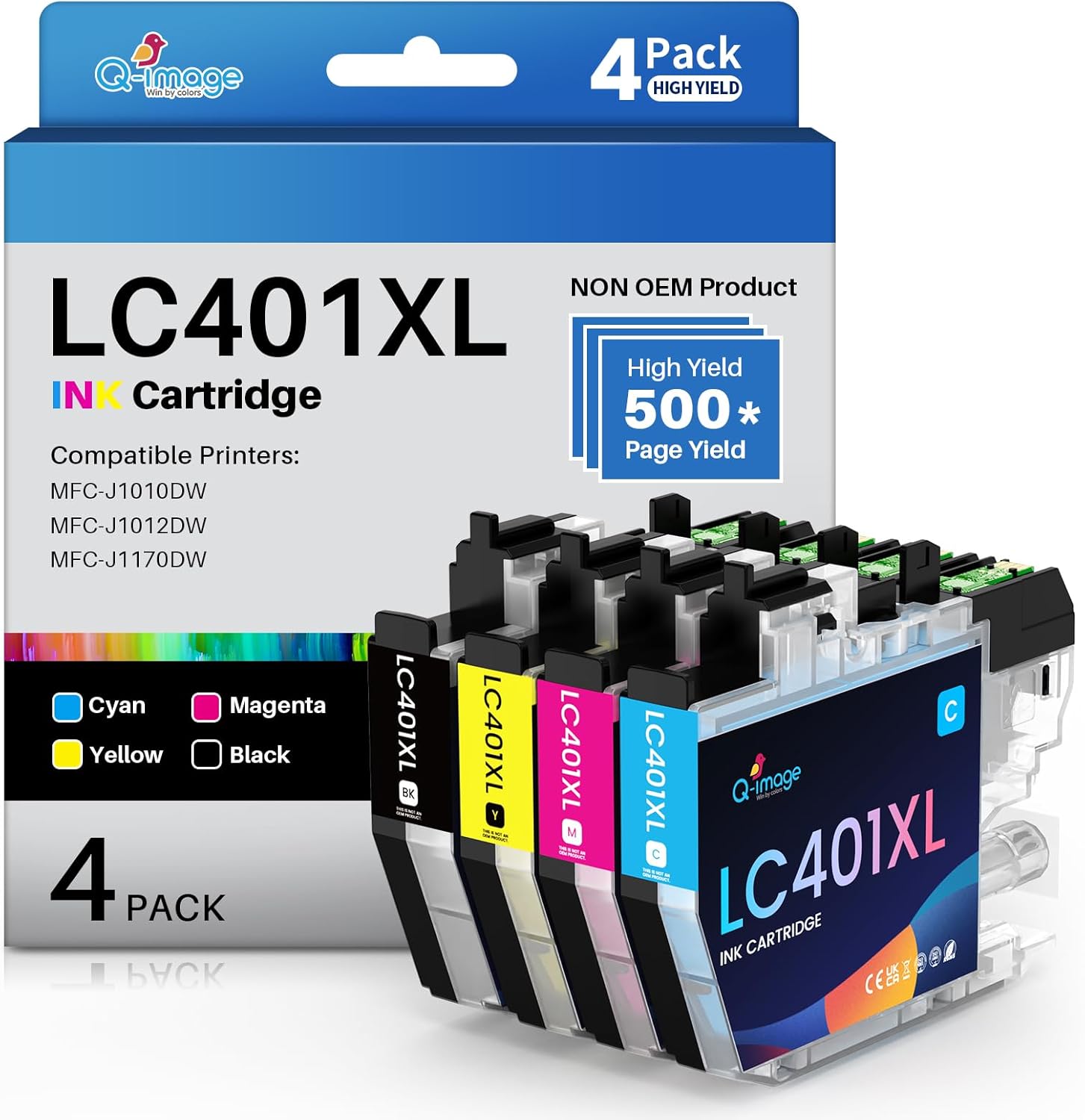 Amazon.com: LC401XL LC401 Ink Cartridges Compatible for Brother LC401 ...