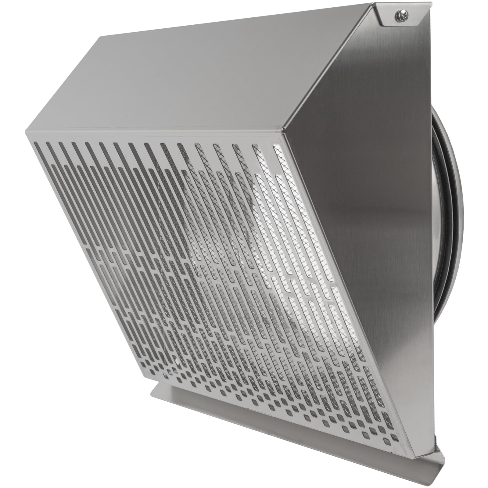 Vent Systems 10" Inch Exhaust Vent Cover with Rubber Gasket - Stainless ...