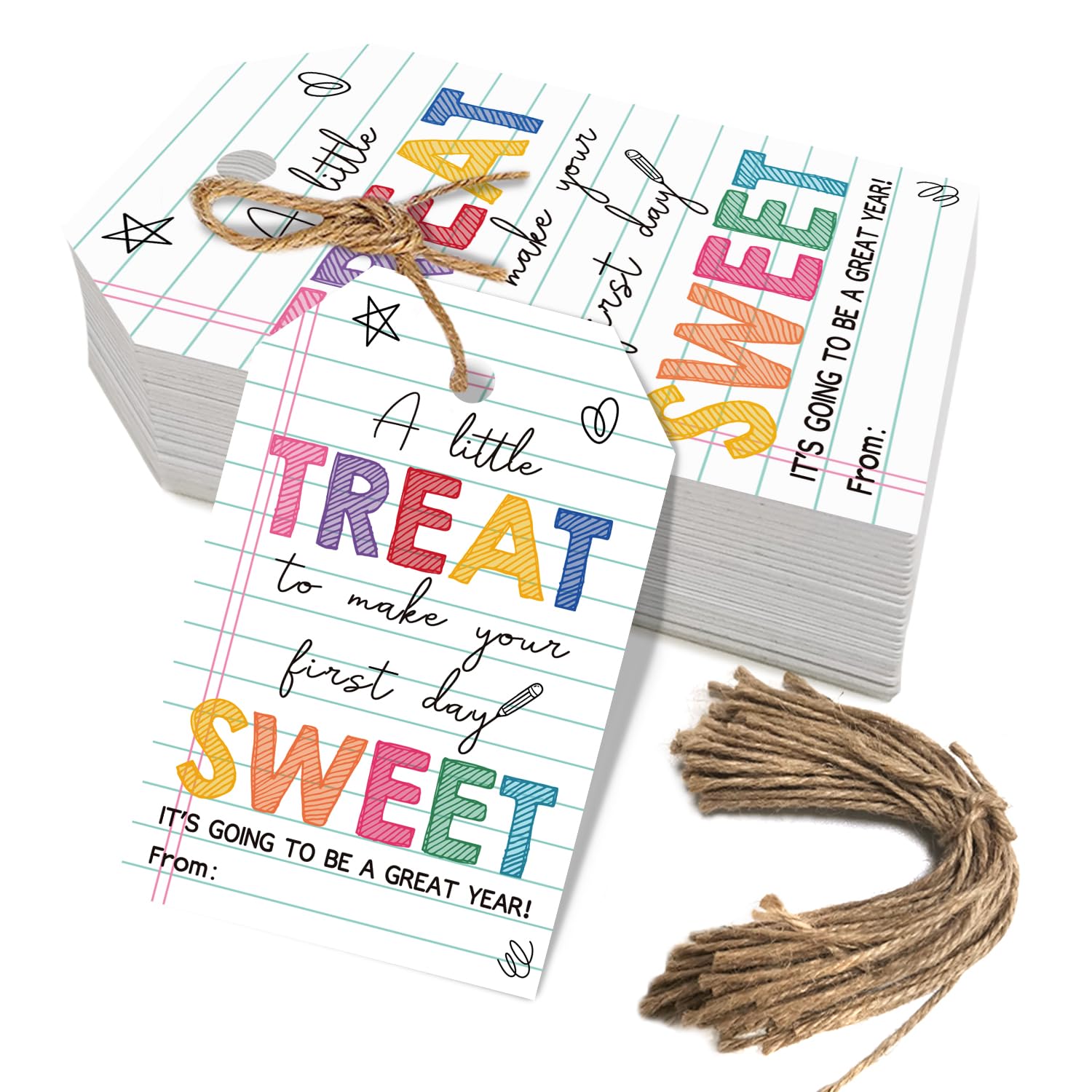 Welcome To The Team Gift 50 Pcs First Day Of School Gift Tags - Welcome ...