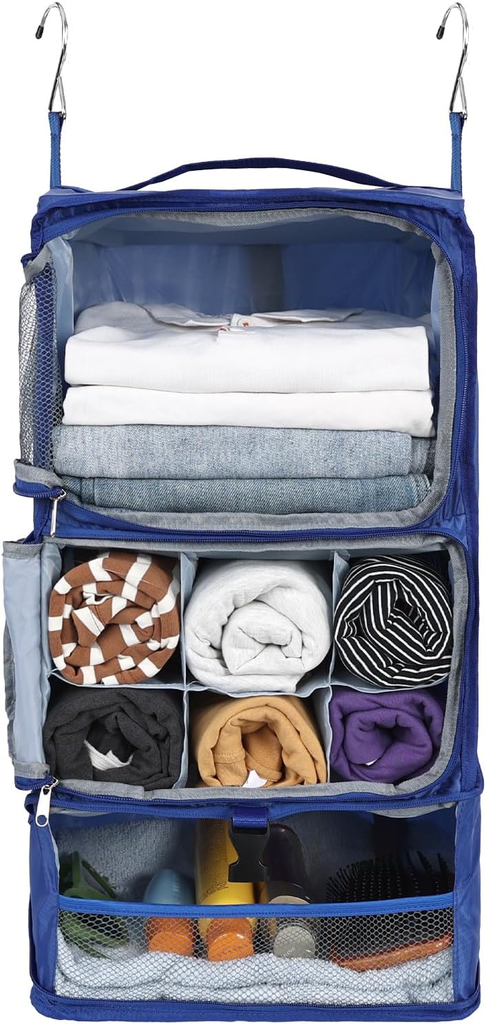 Amazon.com: Surblue Hanging Shelves Travel Storage Bag Compression ...