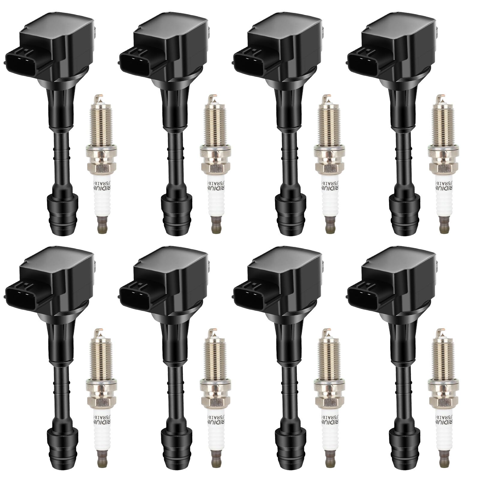 Amazon.com: ECCPP UF510 8 ignition coils with 8 iridium Spark Plugs for Nissan 2004 2005 2006 ...