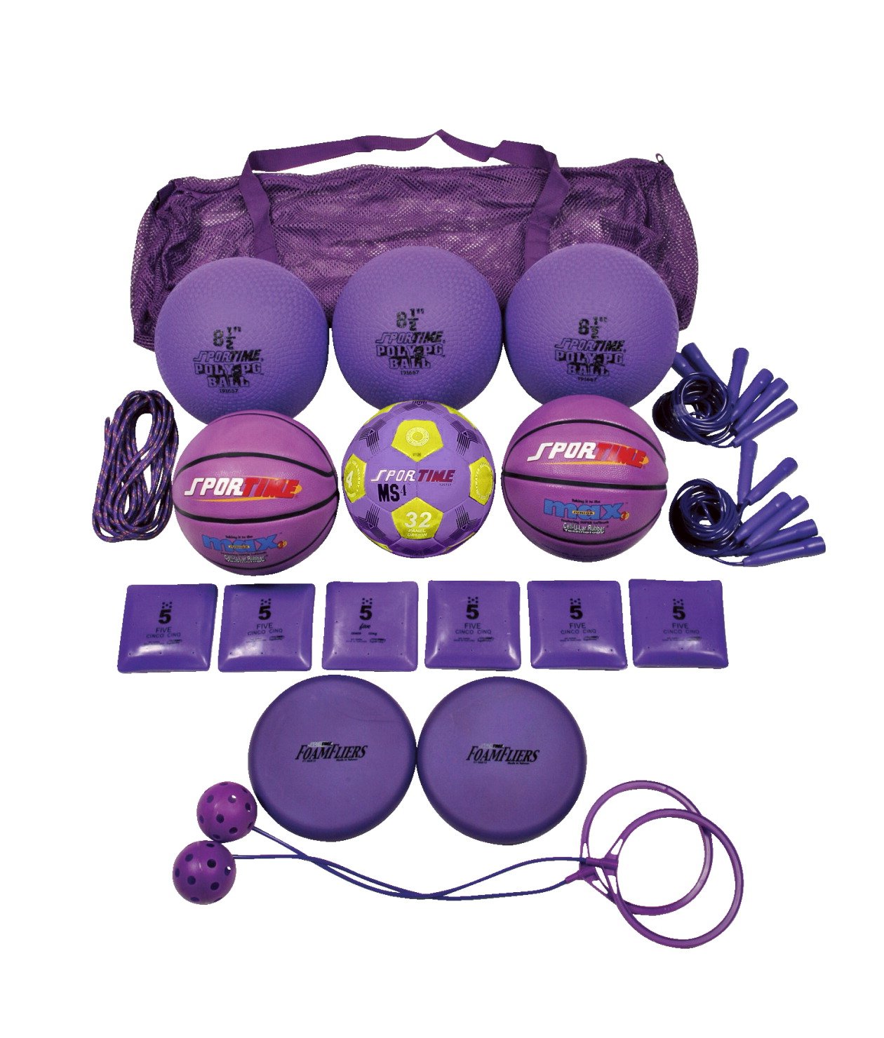 Amazon.com: Sportime - 1281818 Kindergarten Recess Pack, Violet : Toys ...