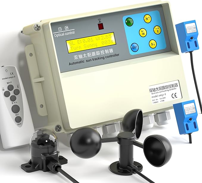 Amazon.com : Dual Axis Solar Tracker Controller, Automatic Sun Tracking ...