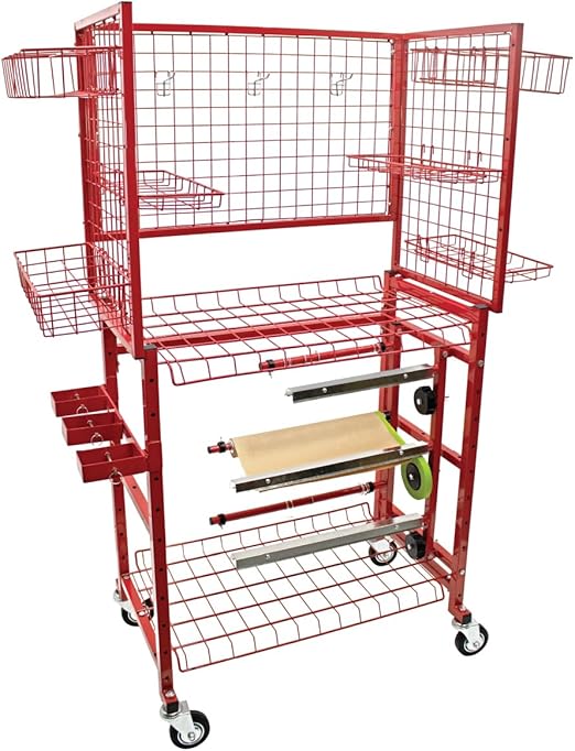 Amazon.com: LAUCO Paint Prep Cart with Masking Paper Dispenser - Holds ...