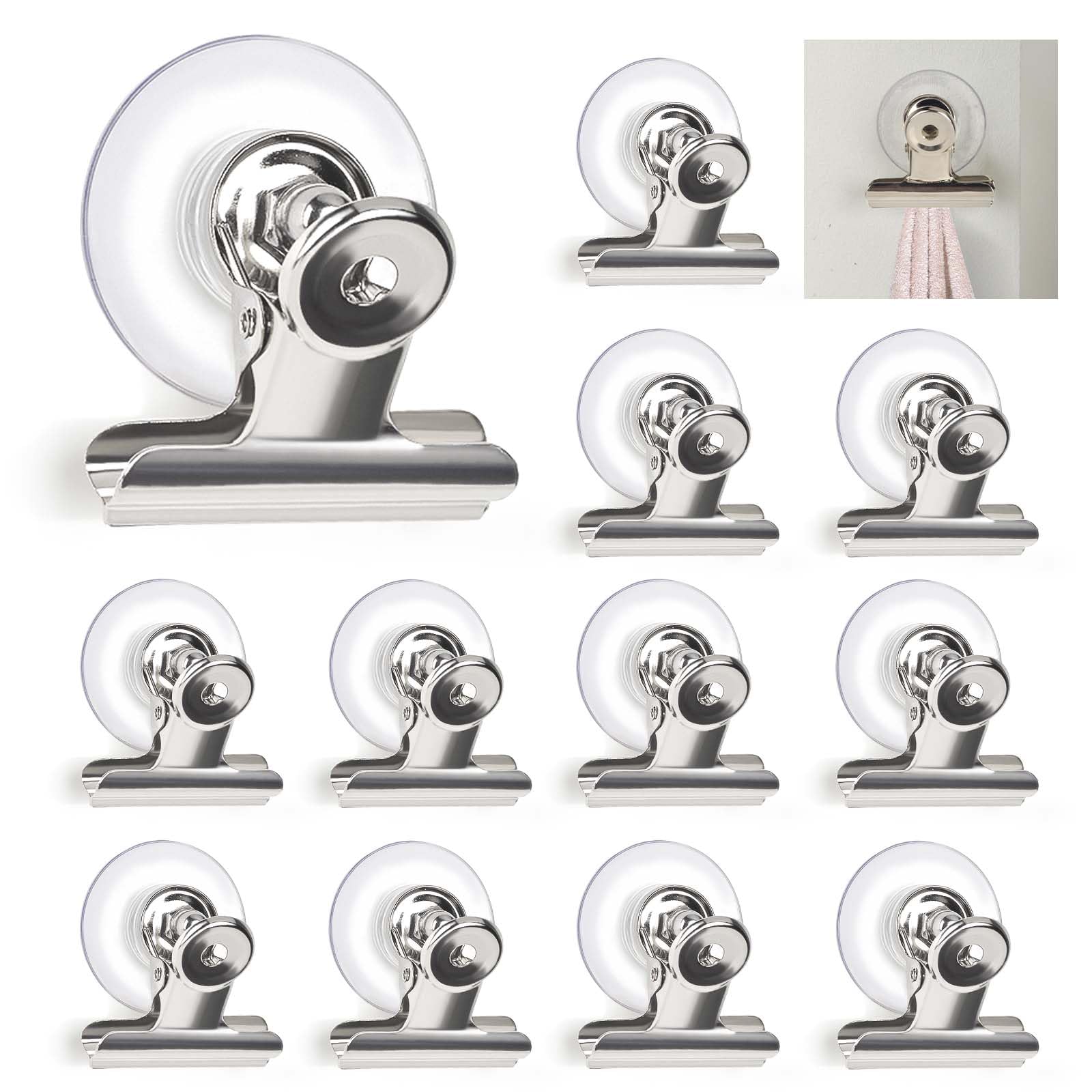 Amazon.com: AccEncyc Suction Cup Clips for Windows 12Pcs Suction Clips ...