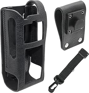 Amazon.com: Two-Way Radio Case Leather Case with 3" Fixed Loop D-Ring ...