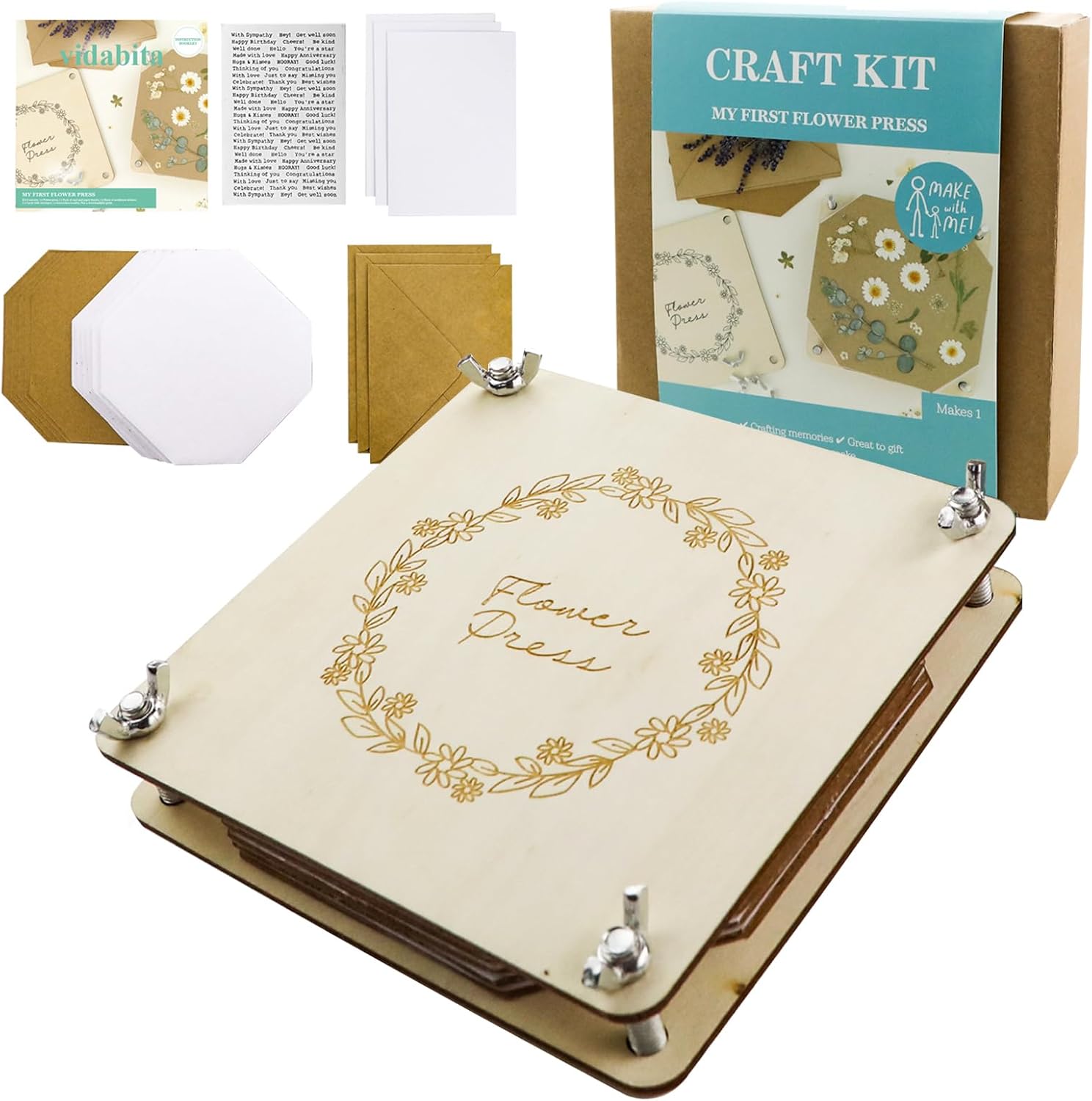 Amazon.com: vidabita My First Flower Press Kit 6 Layers 6.3 x 6.3 inch ...