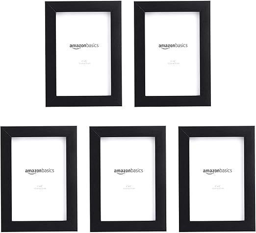 Amazon.com - Amazon Basics Rectangular Photo Picture Frame, 6 x 4 ...