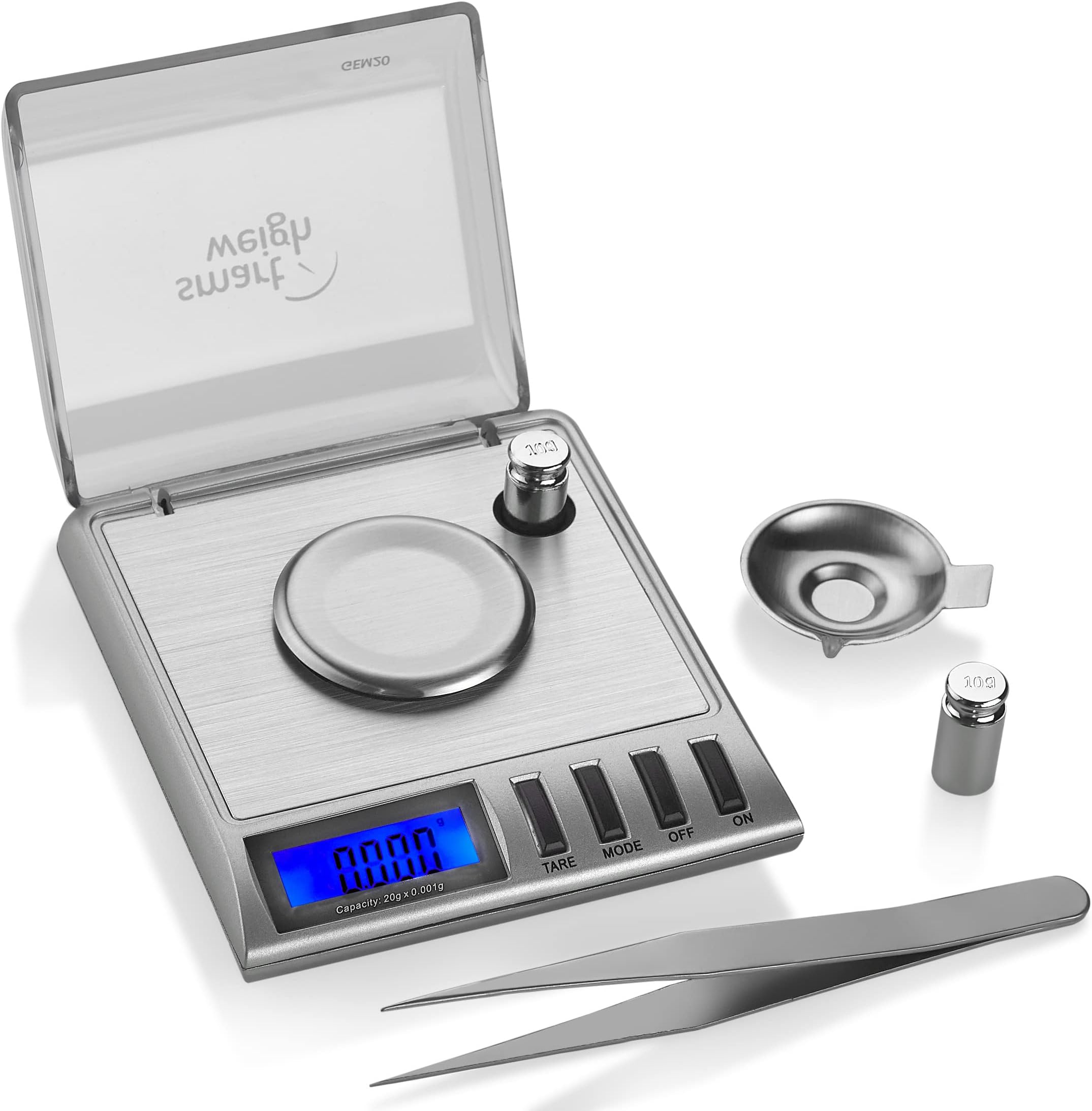 Smart Weigh GEM20 High Precision Digital Milligram Scale 20 x 0.001g ...
