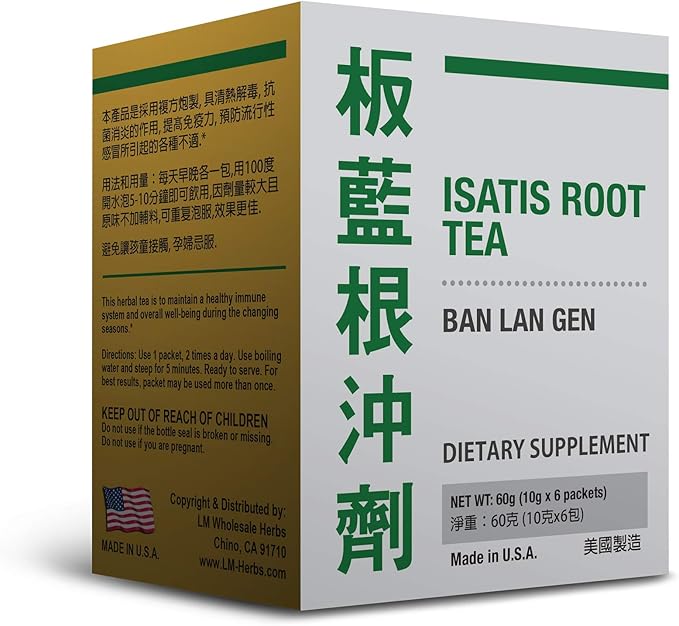 Amazon.com: Isatis Root Tea Ban LAN Gen Traditional Herbal Supplement ...